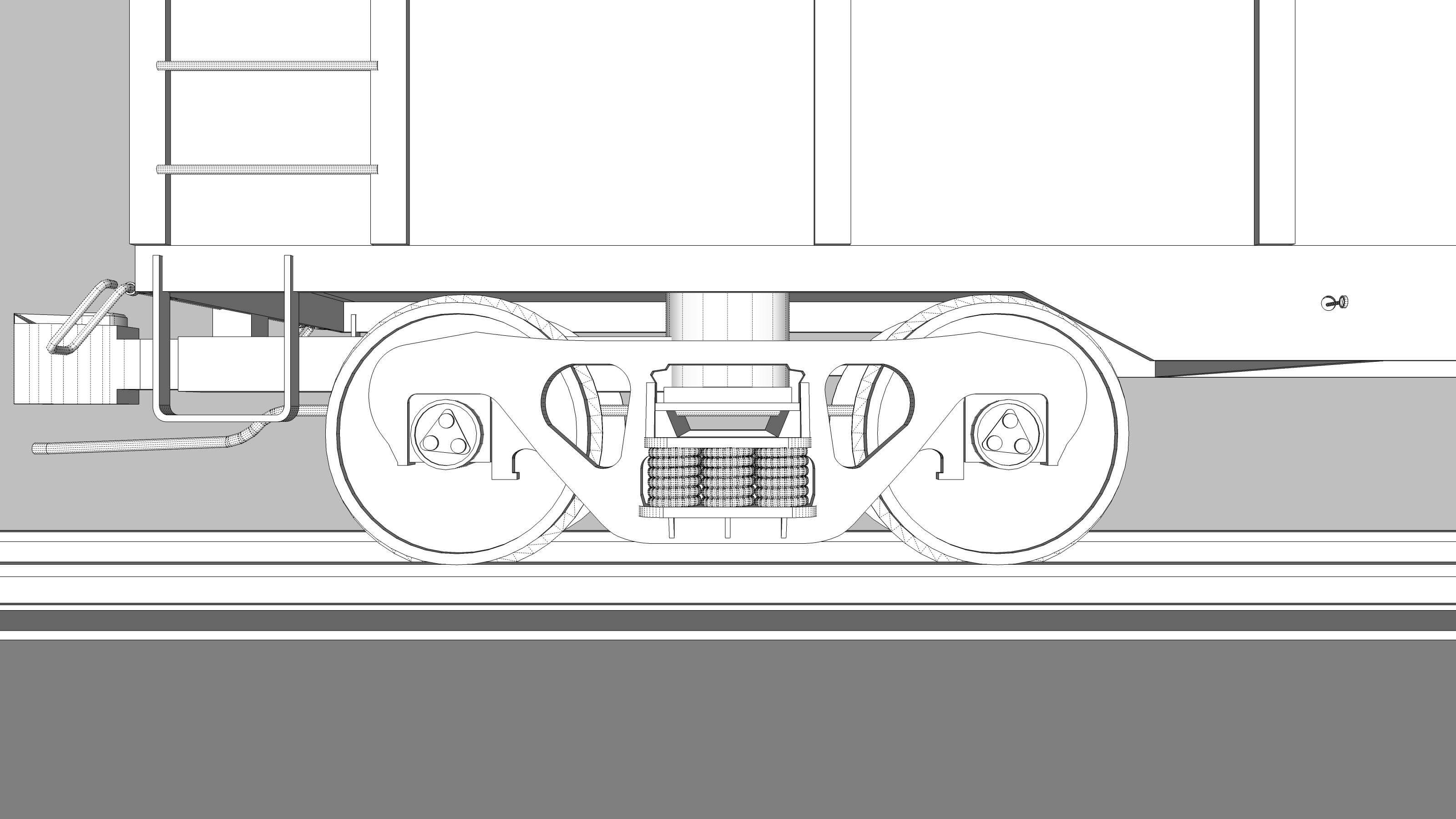 Boxcar Freight Train Car - 3D Model by SpiritSwitchboard