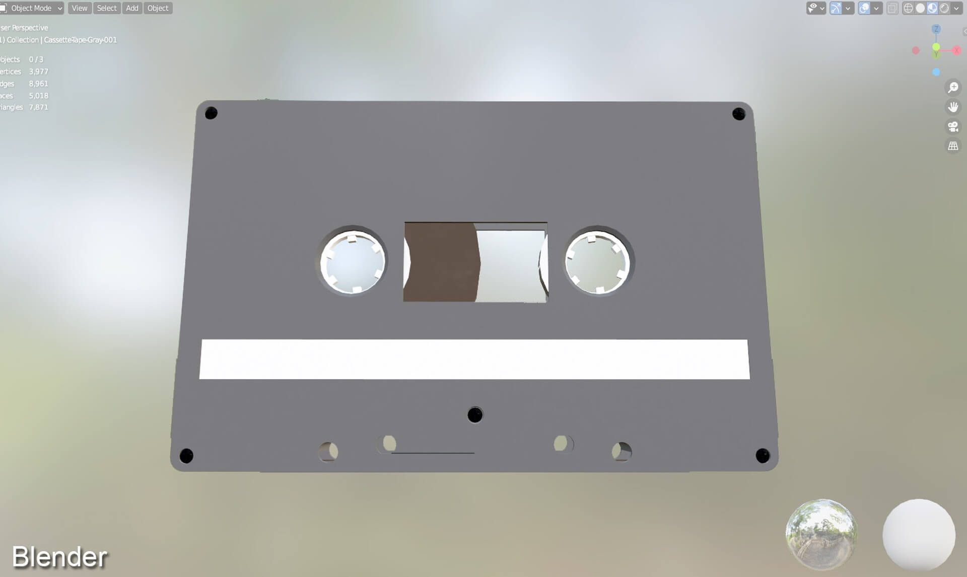 Cassette Tape - Prop Model by SpiritSwitchboard