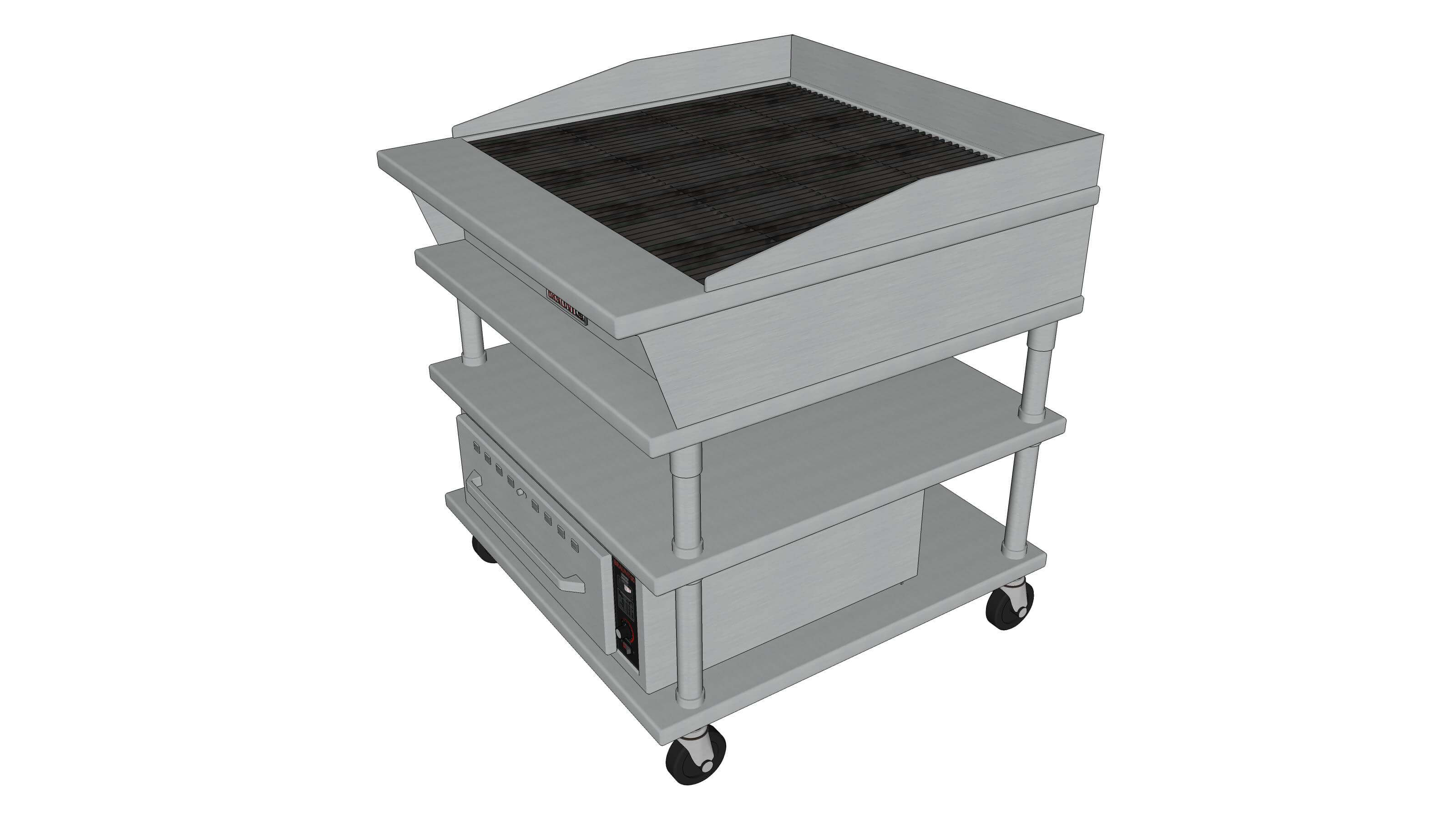 Char-Broiler With Hot Drawer for Restaurant 3D Model by SpiritSwitchboard