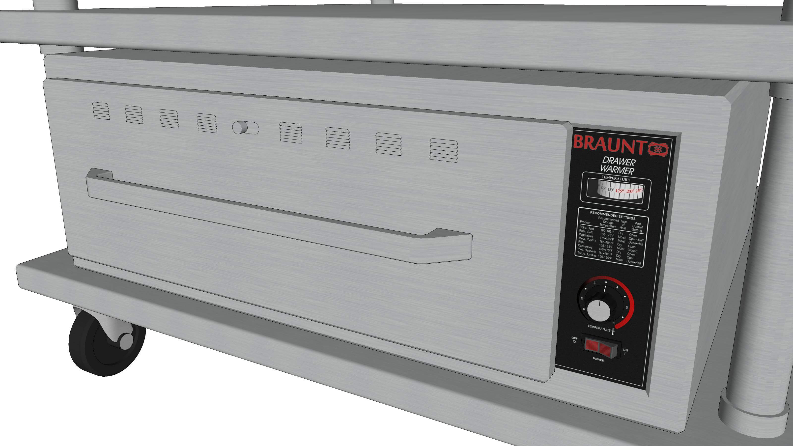 Char-Broiler With Hot Drawer for Restaurant 3D Model by SpiritSwitchboard