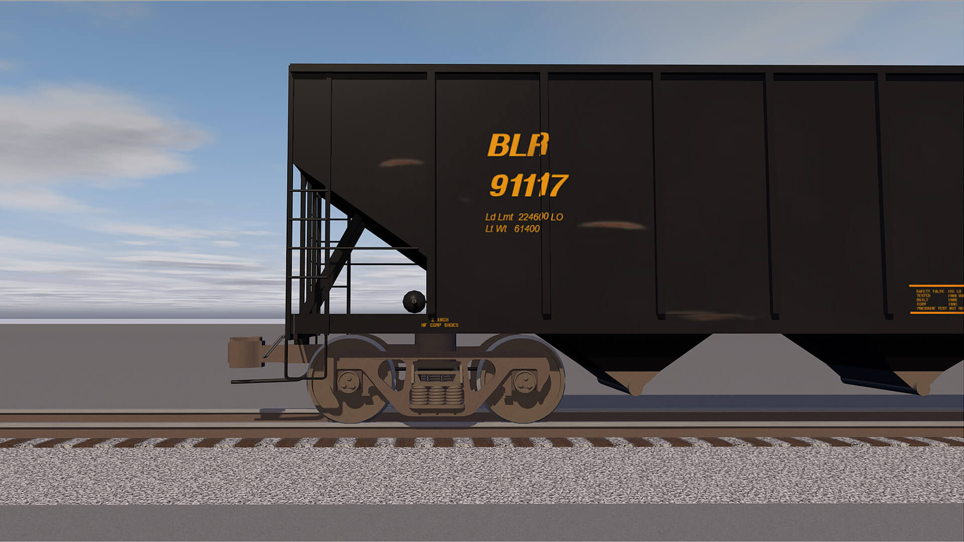 Coal Hopper Train Car - 3D Model by SpiritSwitchboard
