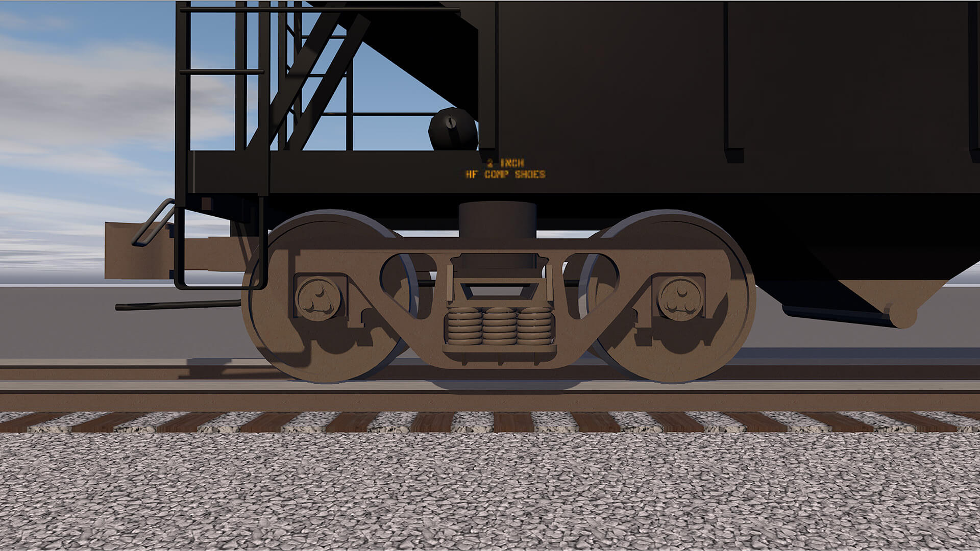 Coal Hopper Train Car - 3D Model by SpiritSwitchboard