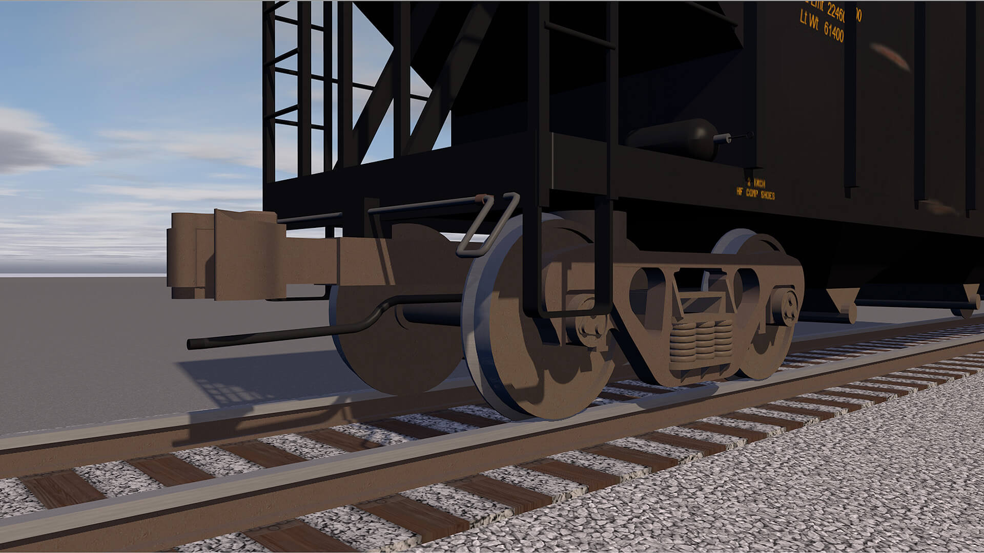 Coal Hopper Train Car - 3D Model by SpiritSwitchboard