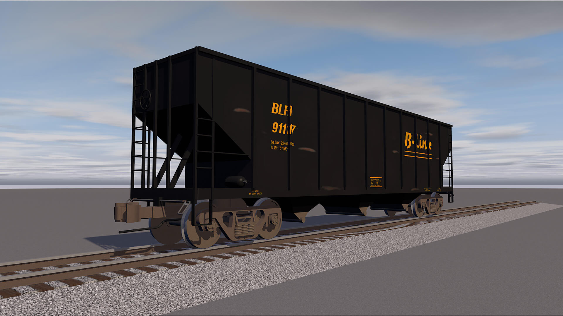 Coal Hopper Train Car - 3D Model by SpiritSwitchboard