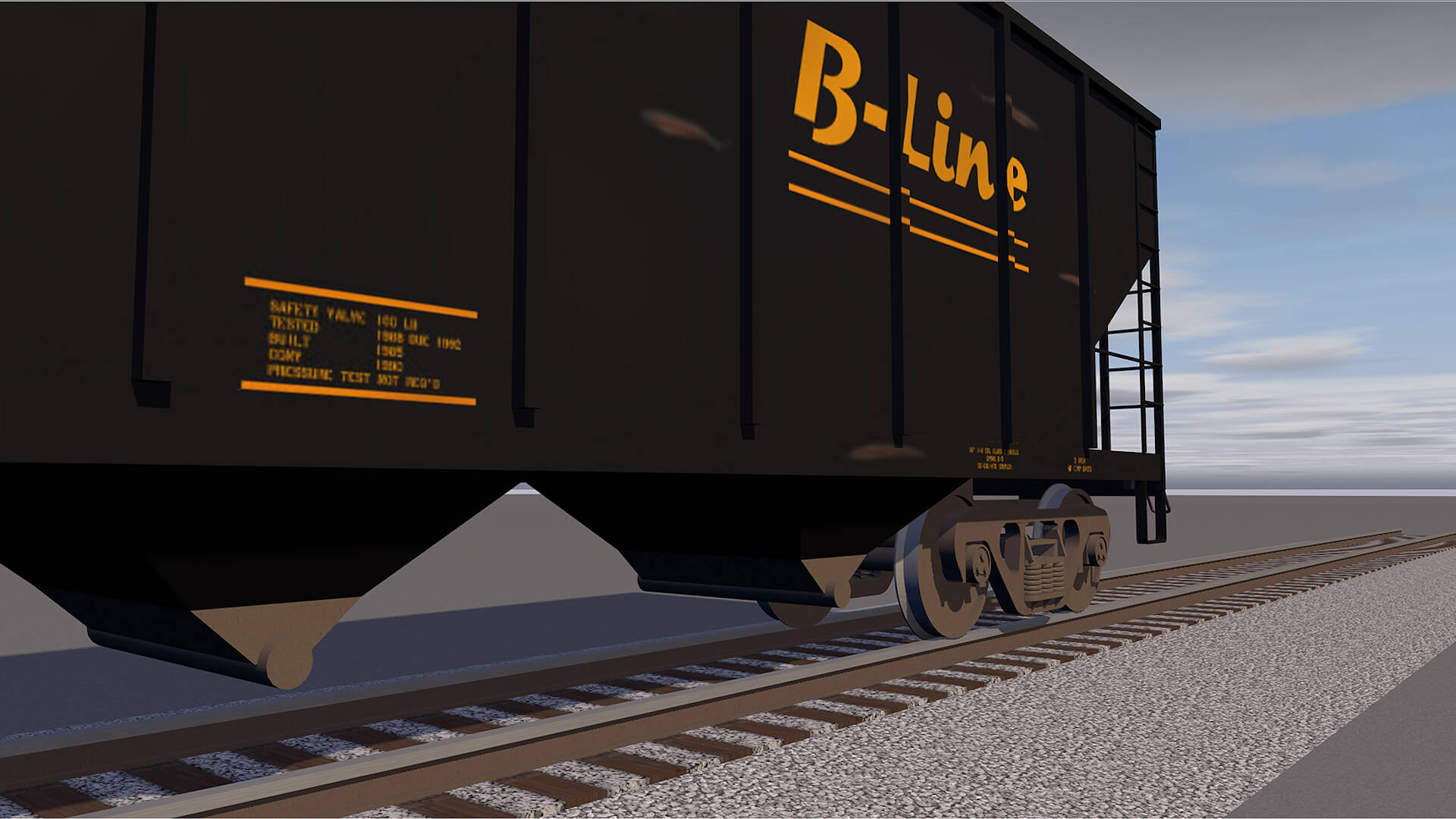 Coal Hopper Train Car - 3D Model by SpiritSwitchboard