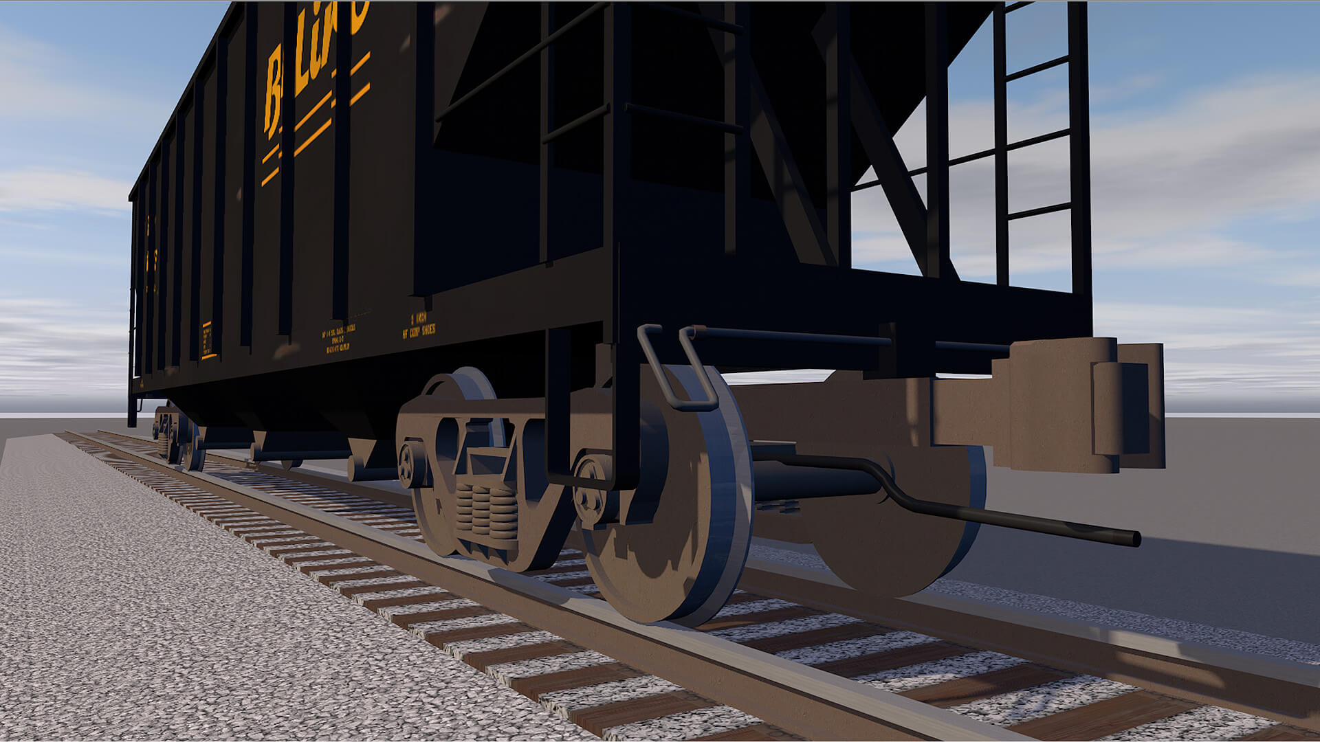 Coal Hopper Train Car - 3D Model by SpiritSwitchboard