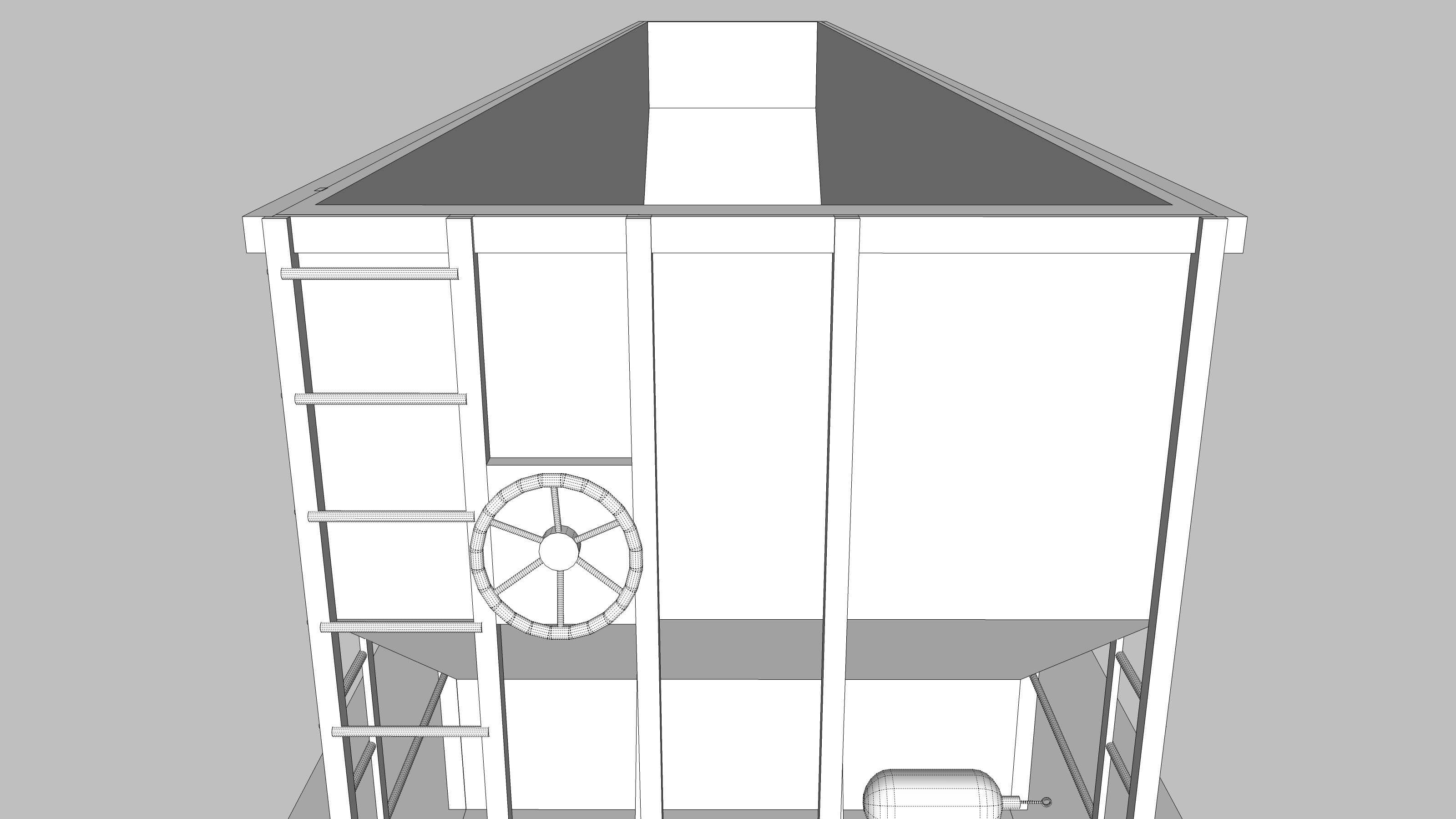 Coal Hopper Train Car - 3D Model by SpiritSwitchboard