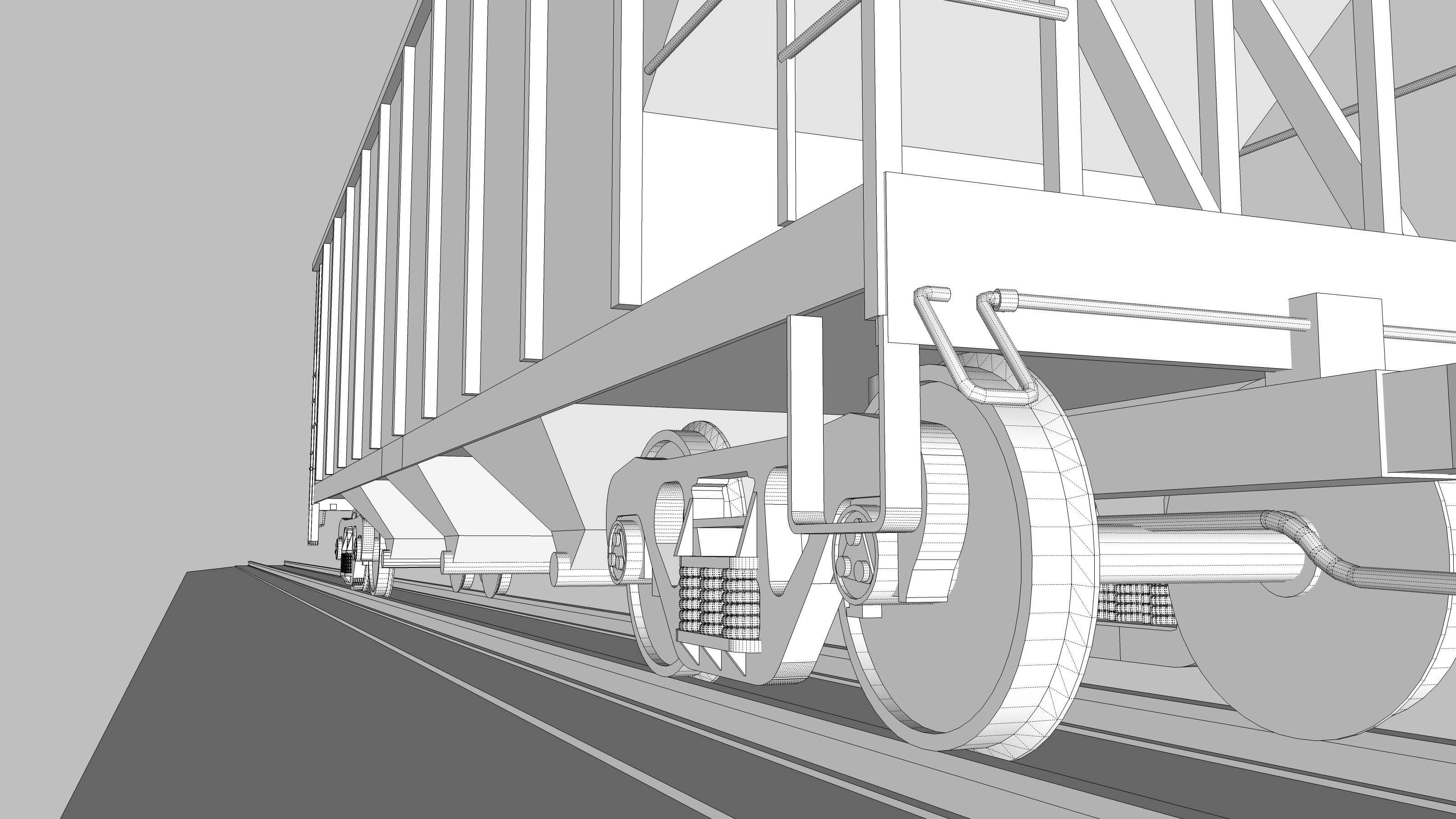 Coal Hopper Train Car - 3D Model by SpiritSwitchboard