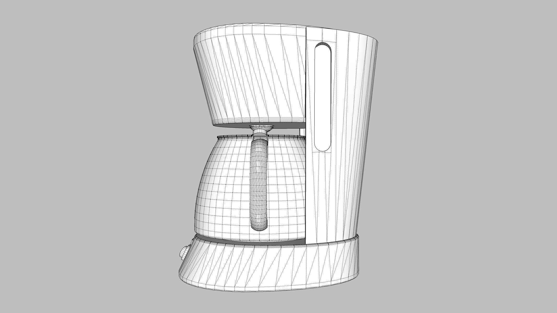 Coffee Maker With Detachable Pot - 3D Model by SpiritSwitchboard