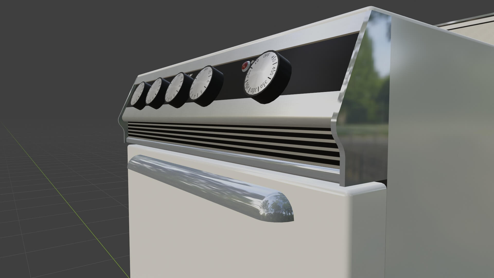 Compact Stove Oven - Kitchenette Appliance 3D Model by SpiritSwitchboard