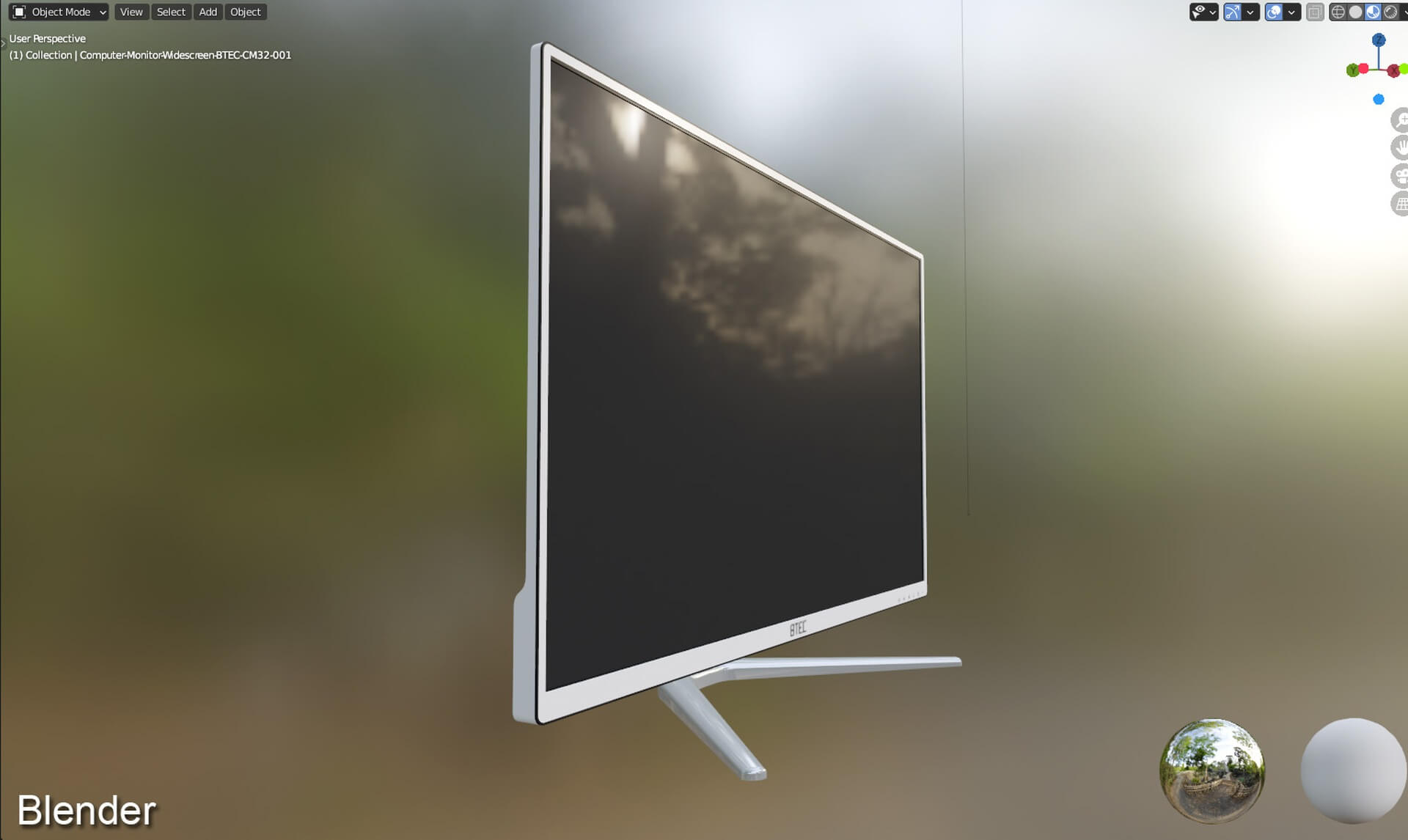 Computer Monitor Ultra Thin 32 Inch HD - 3D Model by SpiritSwitchboard