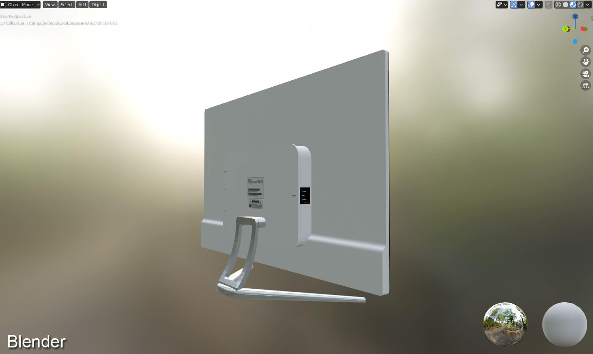 Computer Monitor Ultra Thin 32 Inch HD - 3D Model by SpiritSwitchboard