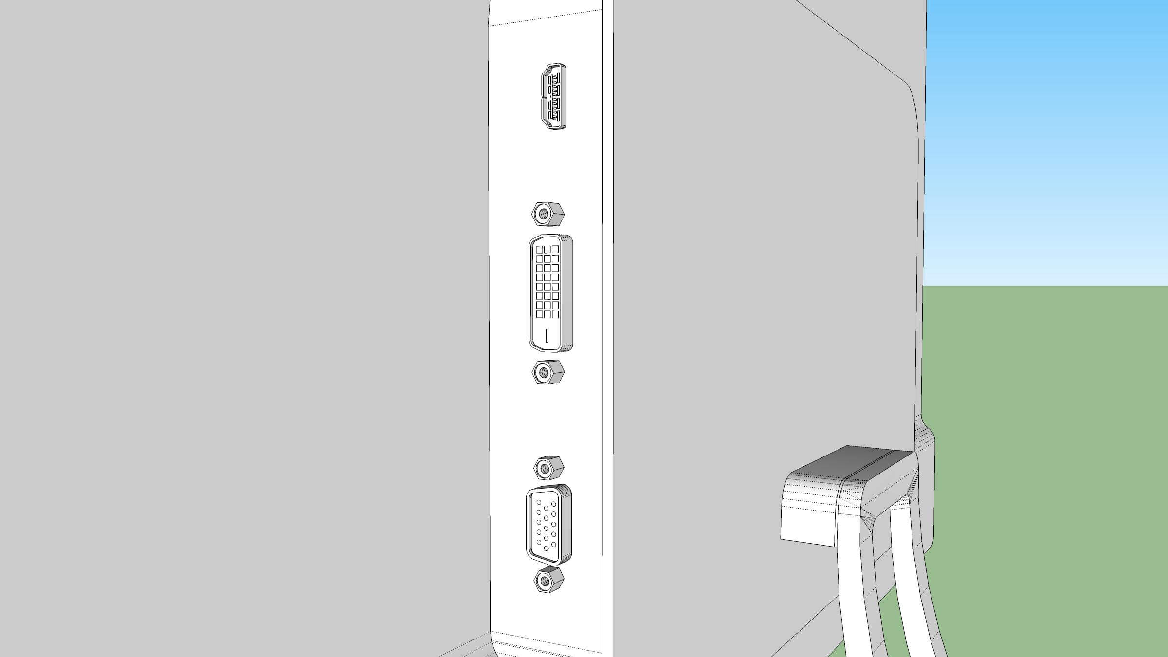 Computer Monitor Ultra Thin 32 Inch HD - 3D Model by SpiritSwitchboard