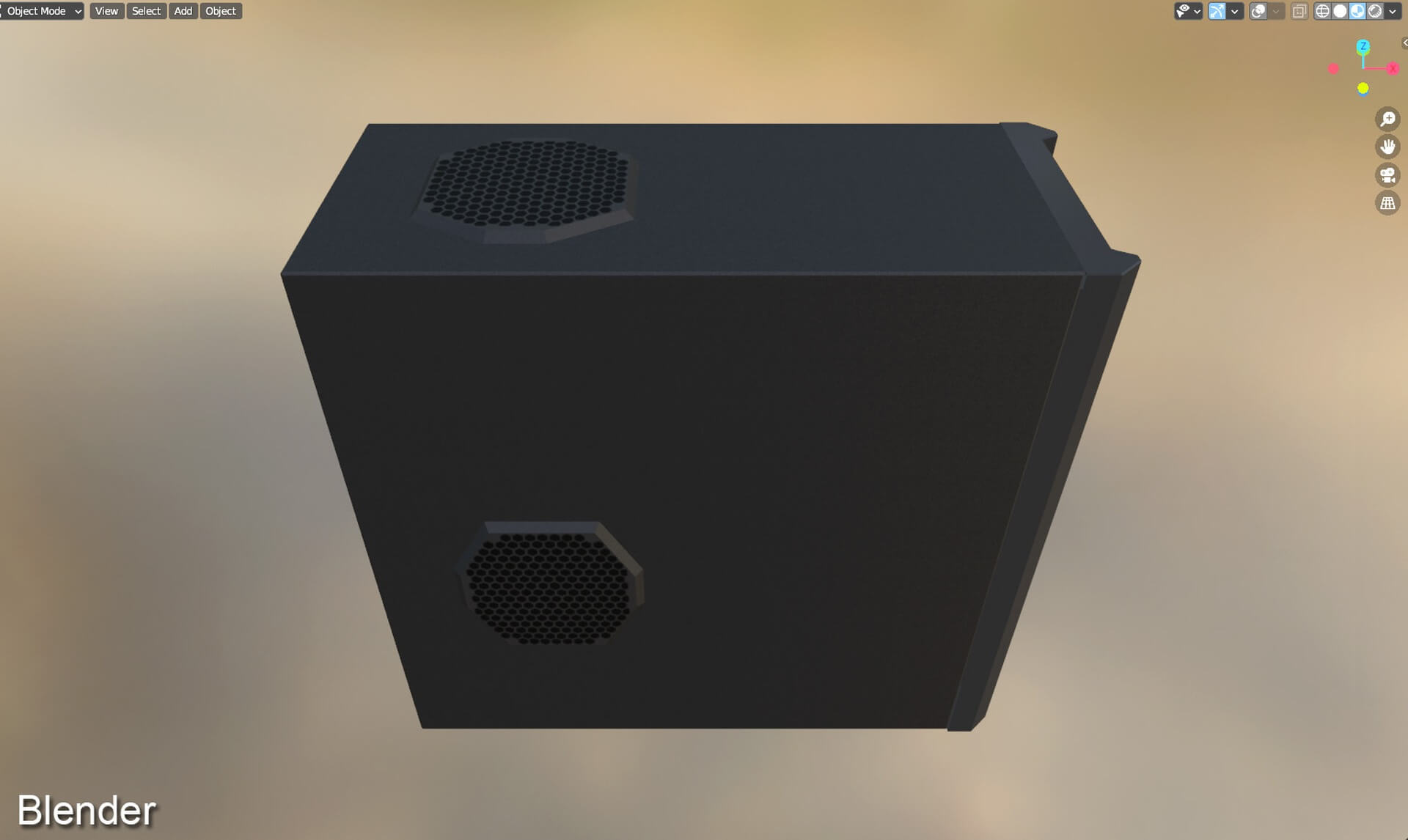 Computer Tower - Circa 2010s 3D Model by SpiritSwitchboard