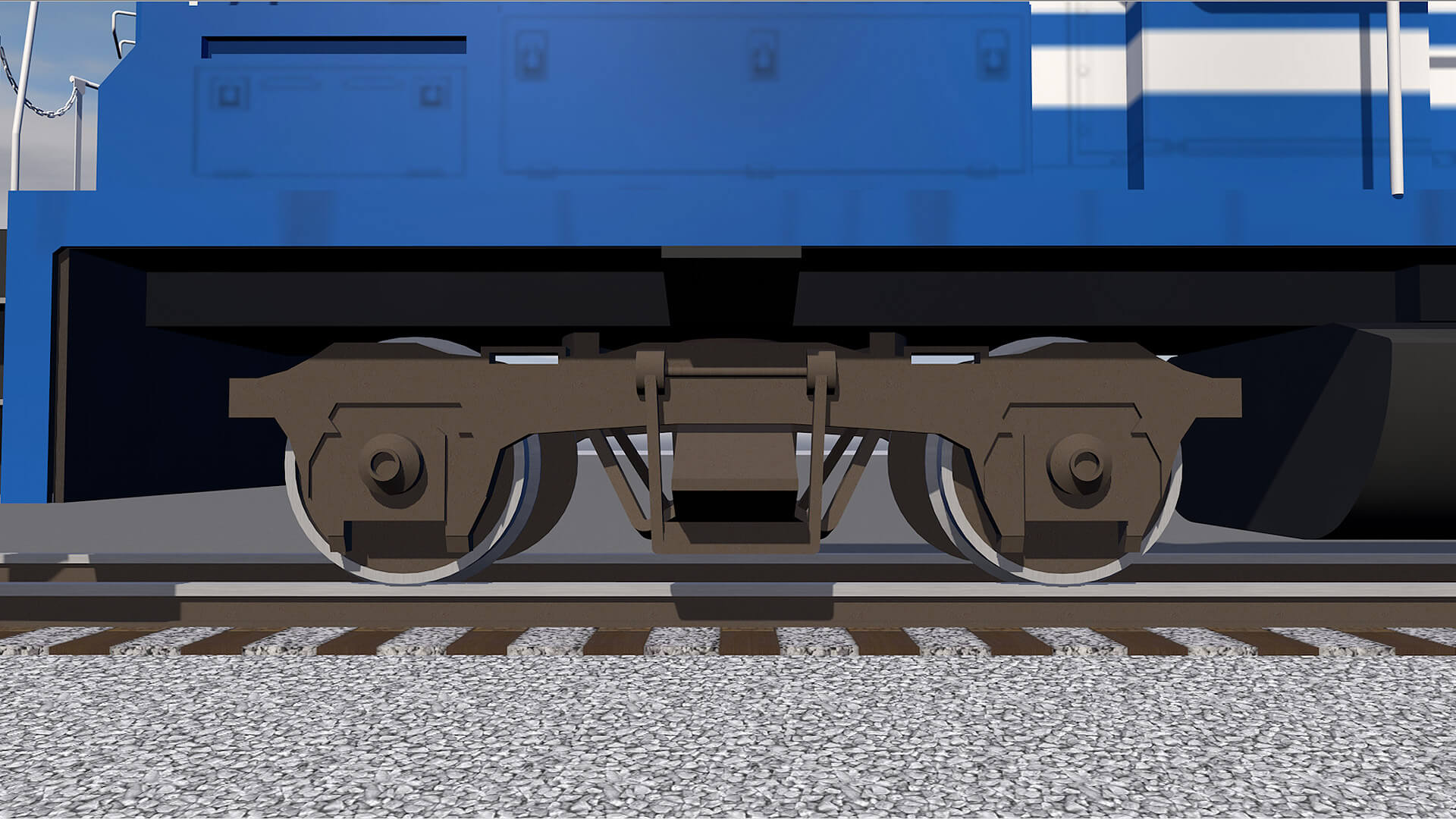 Conrail Train Engine - EMD GP38 3D Model by SpiritSwitchboard