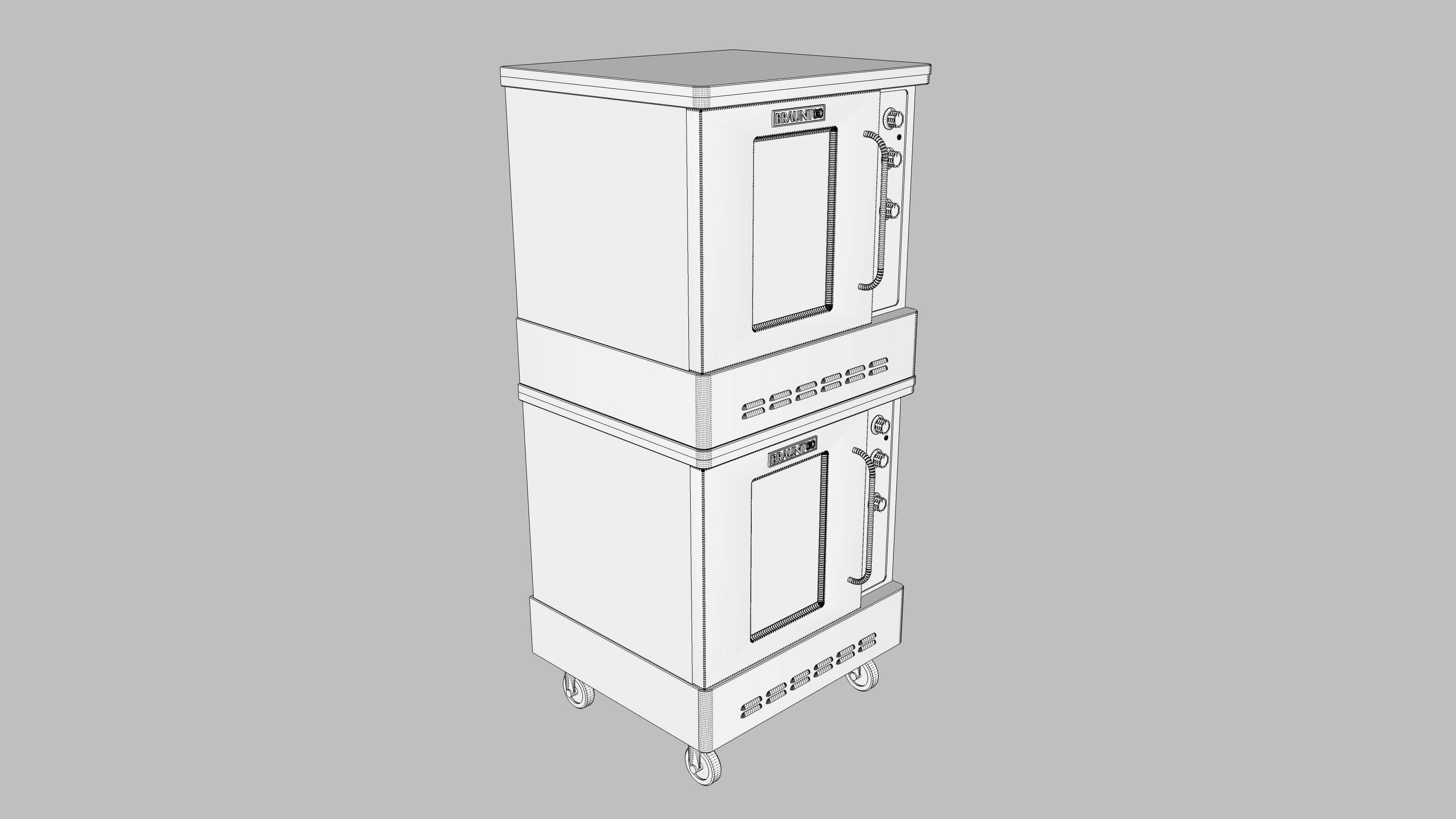 Convection Oven for Restaurant, Dinner, Cafeteria Etc - 3D Model by ...