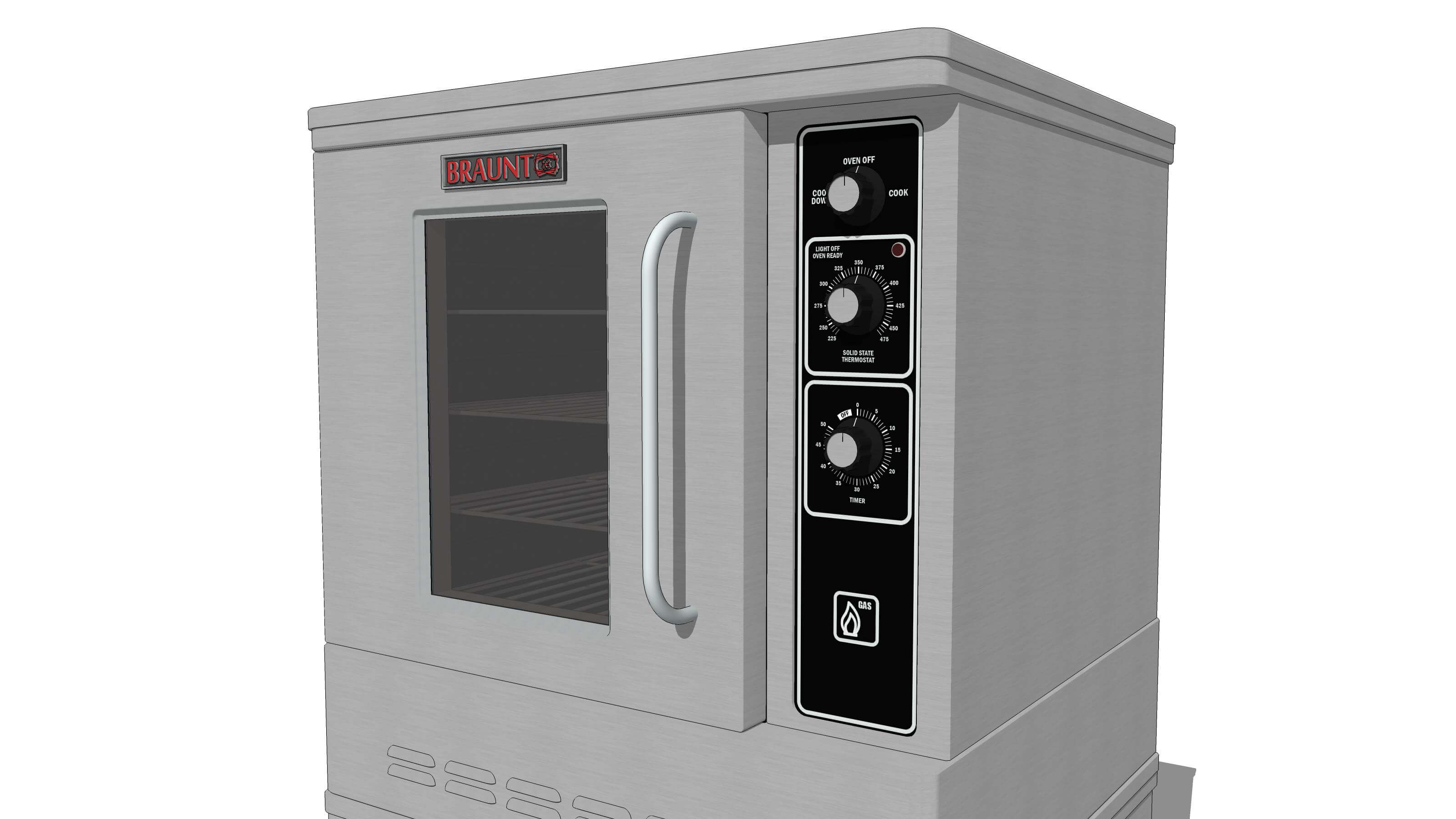 Convection Oven for Restaurant, Dinner, Cafeteria Etc - 3D Model by ...