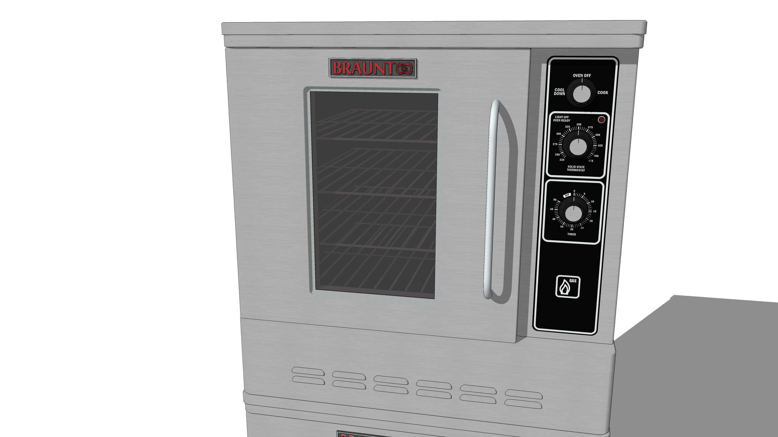 Convection Oven for Restaurant, Dinner, Cafeteria Etc - 3D Model by ...