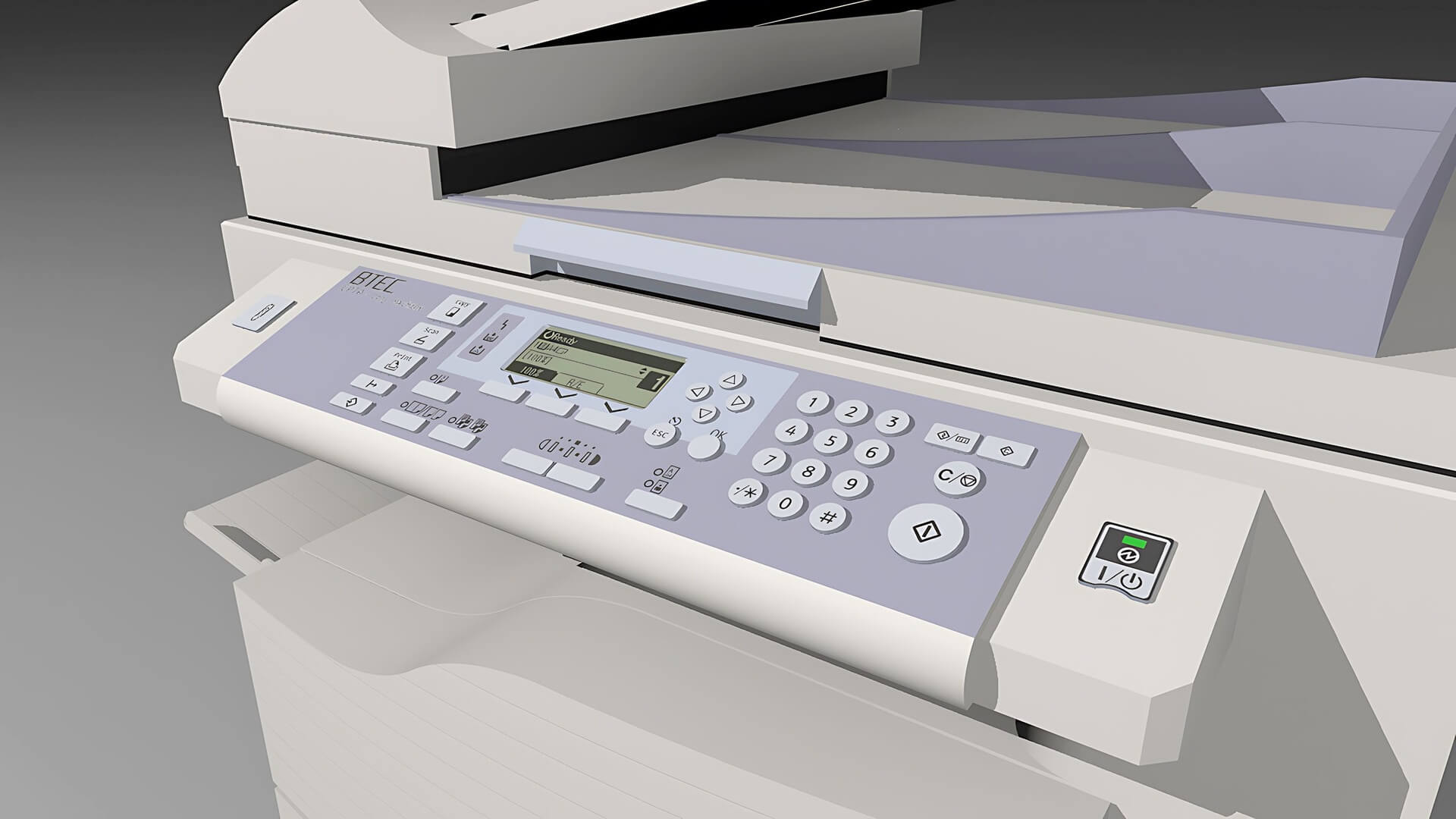 Copy Machine - Office Equipment 3D Model by SpiritSwitchboard
