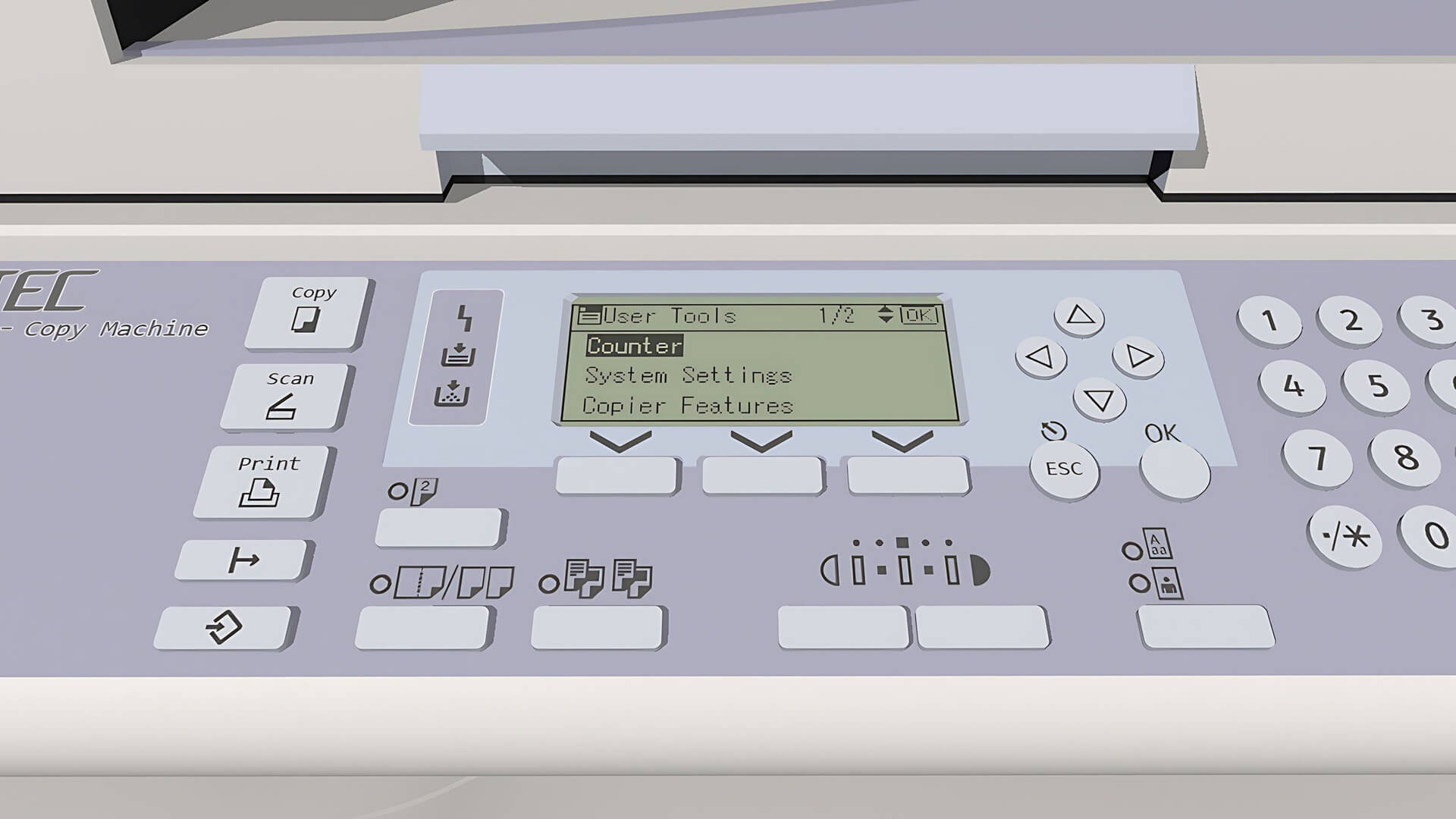 Copy Machine - Office Equipment 3D Model by SpiritSwitchboard