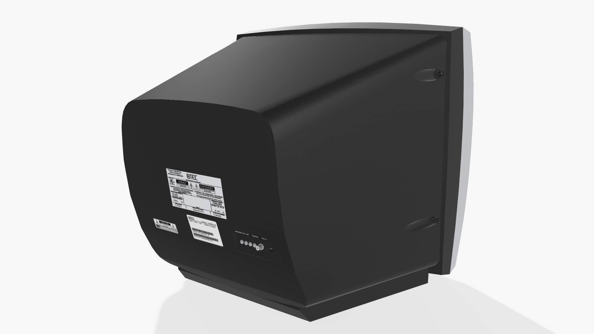 CRT Television Circa Early 2000S - 3D Model by SpiritSwitchboard