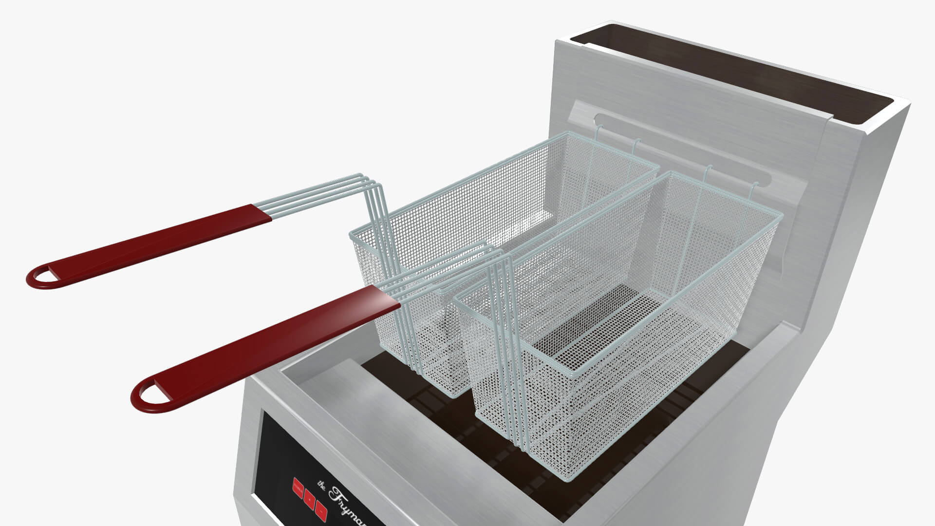 Deep Fryer for Restaurant, Dinner, Cafeteria Etc - 3D Model by ...