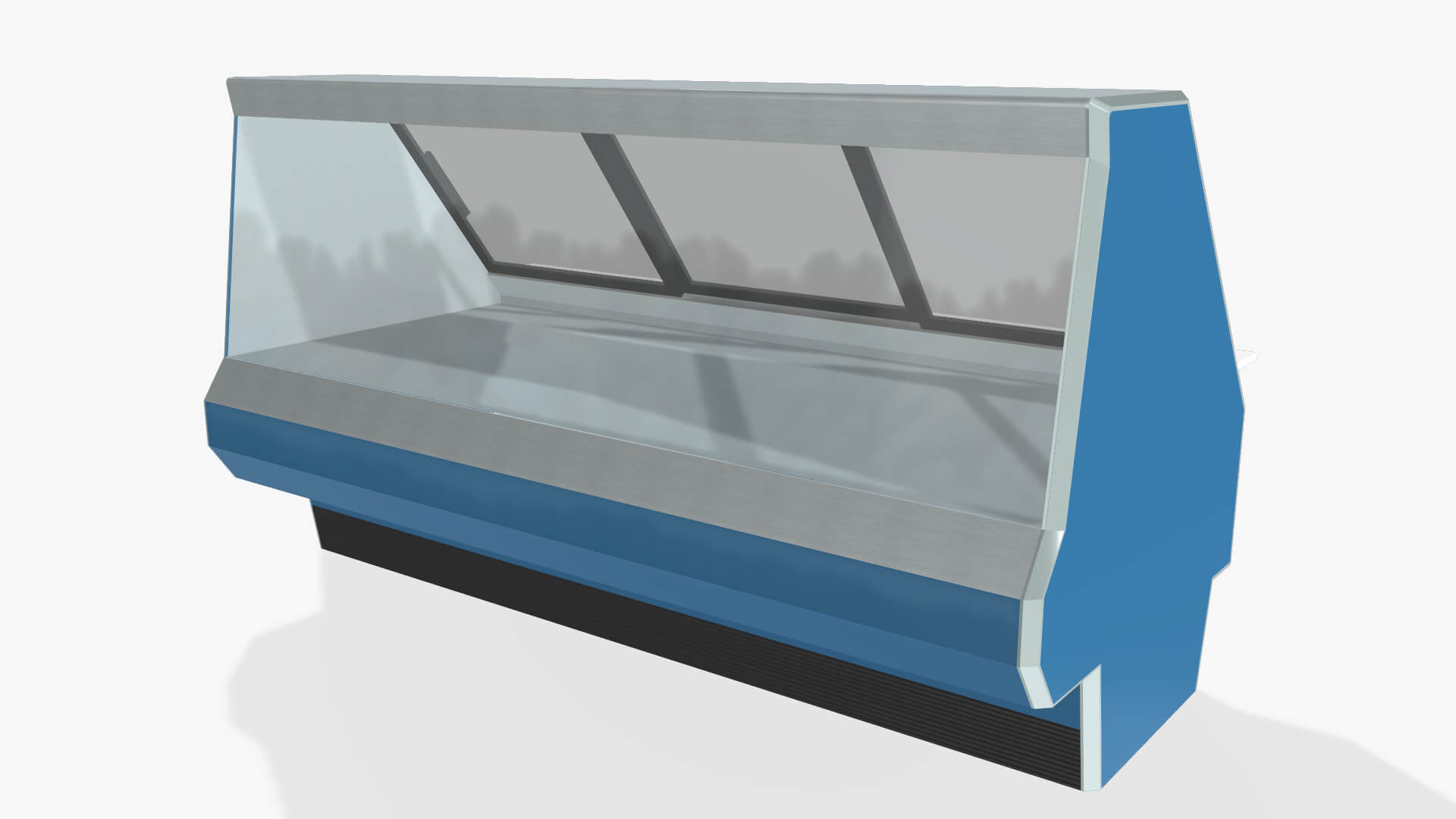 Deli Display Case With Food Prep Table - 3D Model by SpiritSwitchboard