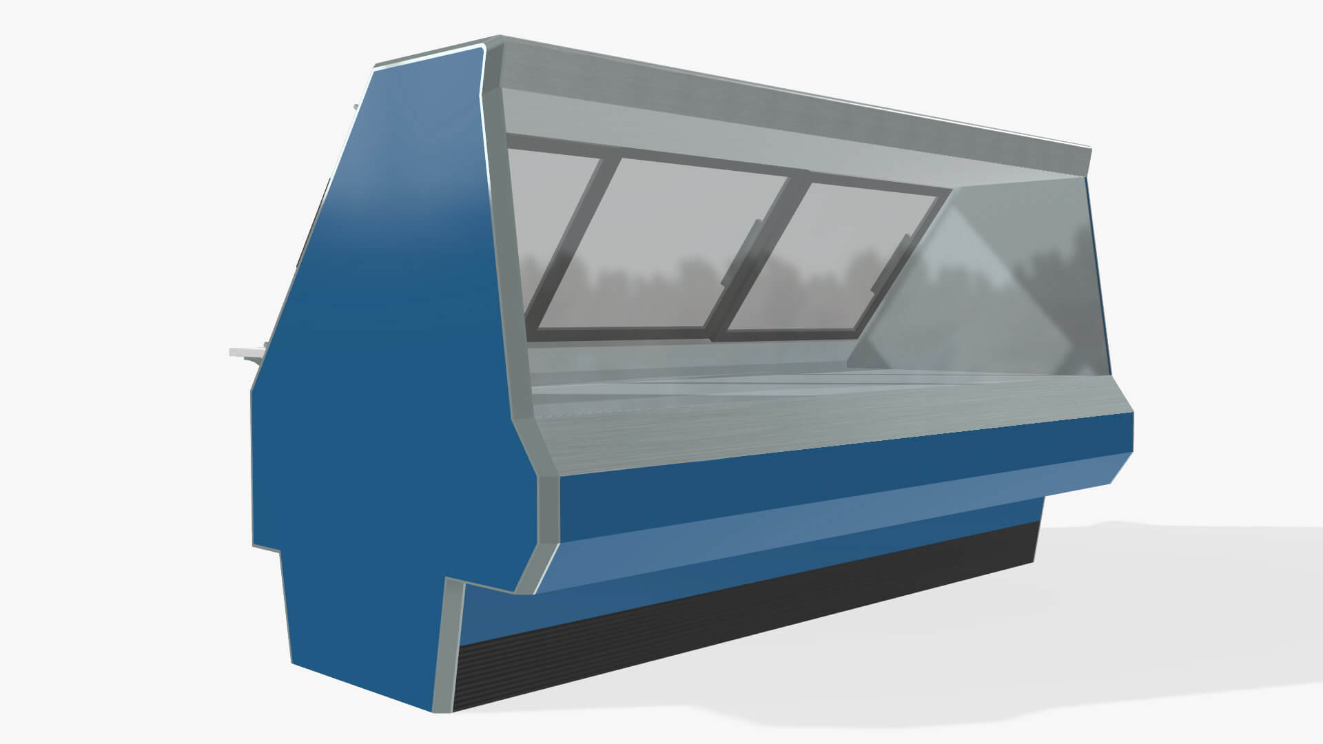 Deli Display Case With Food Prep Table - 3D Model by SpiritSwitchboard