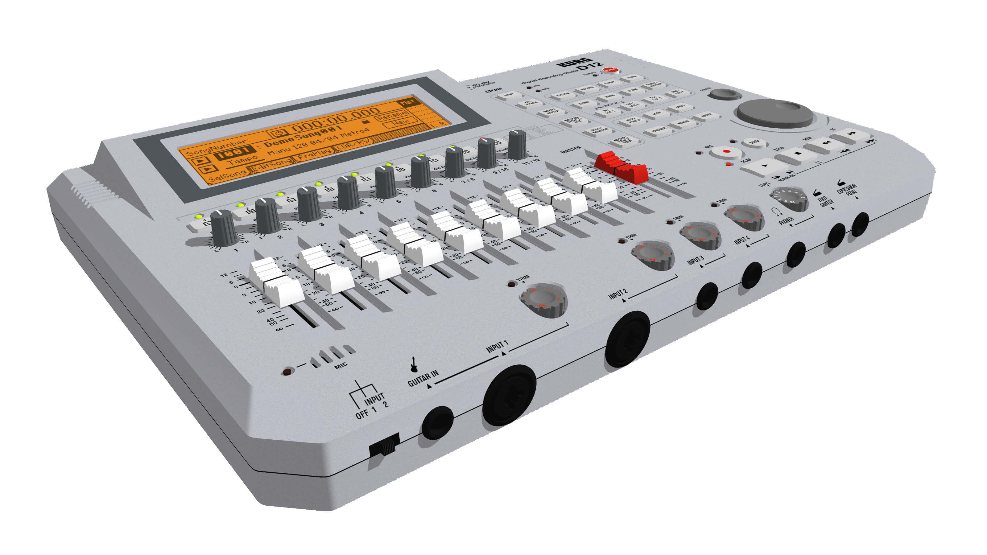 Digital Track Recorder - Korg D12 3D Model by SpiritSwitchboard