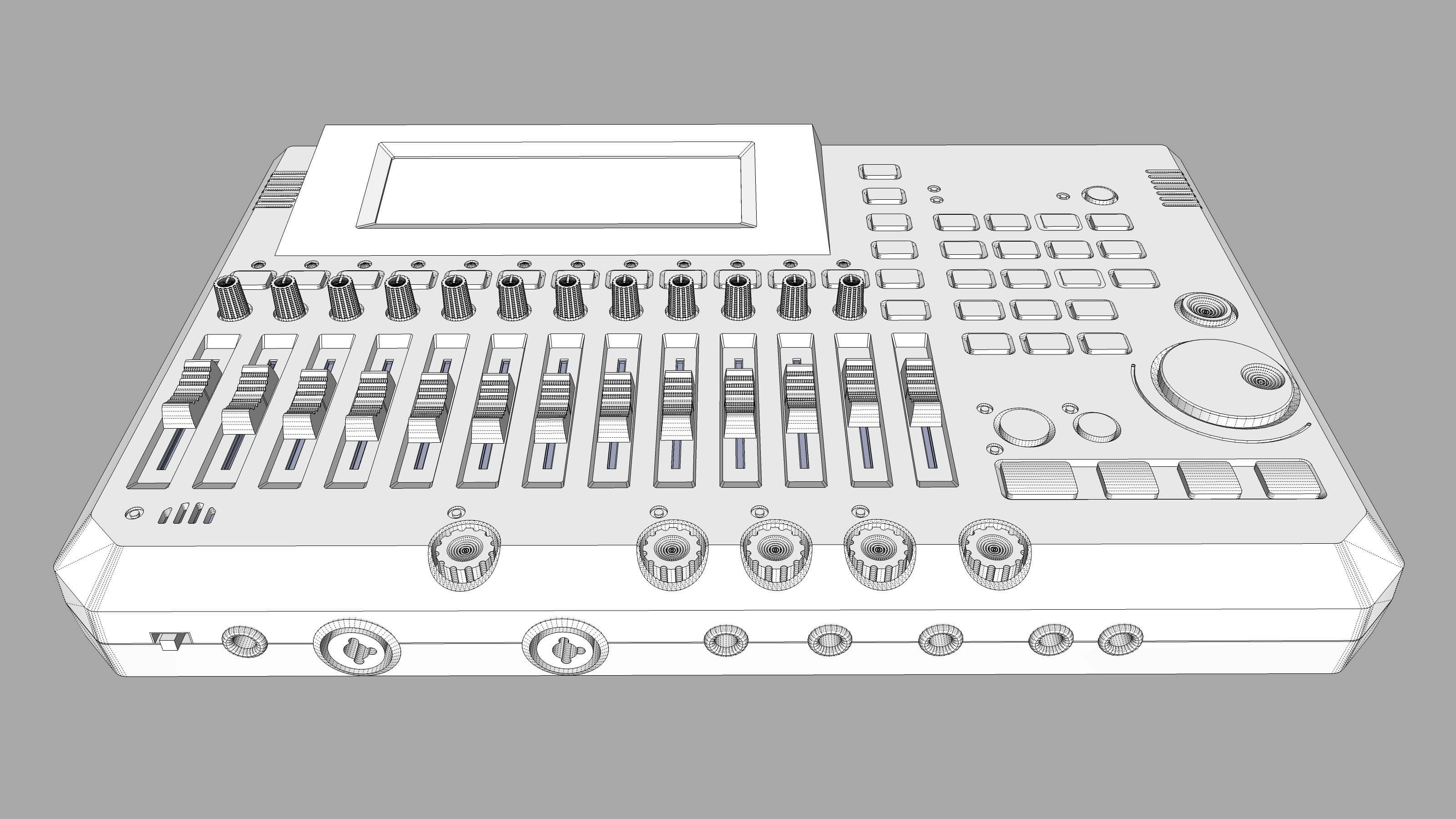 Digital Track Recorder - Korg D16 3D Model by SpiritSwitchboard