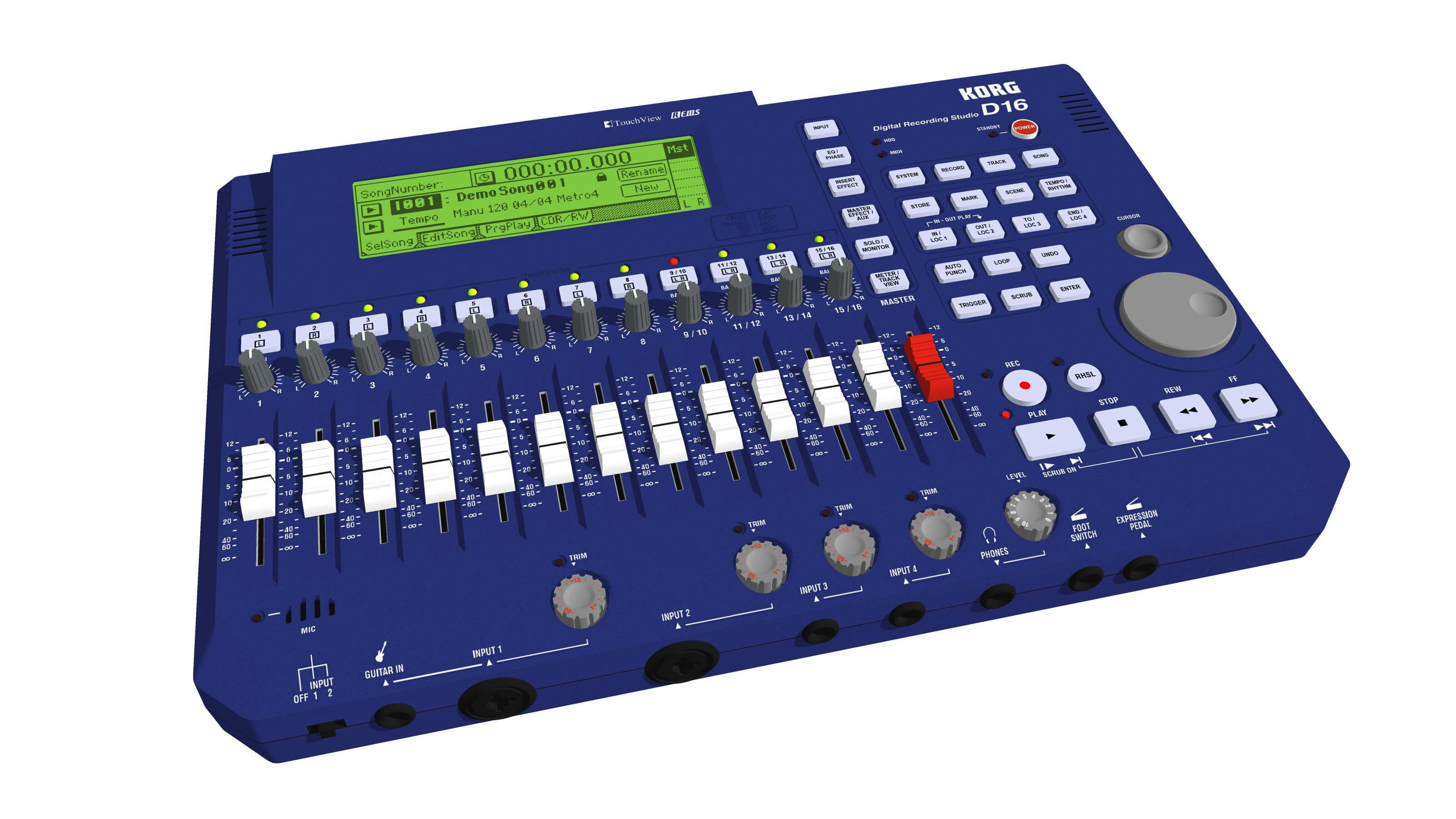 Digital Track Recorder - Korg D16 3D Model by SpiritSwitchboard