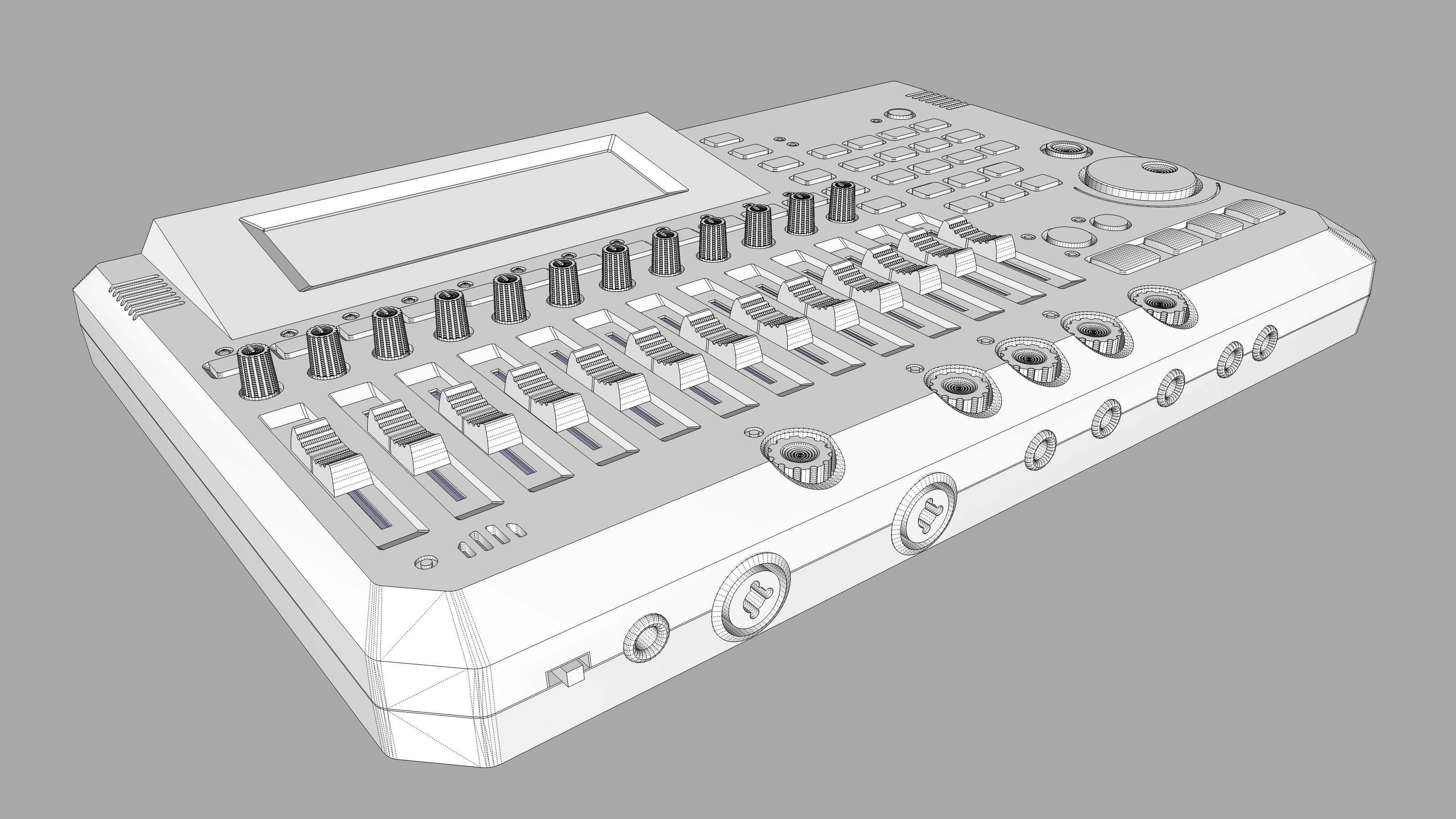 Digital Track Recorder - Korg D16 3D Model by SpiritSwitchboard