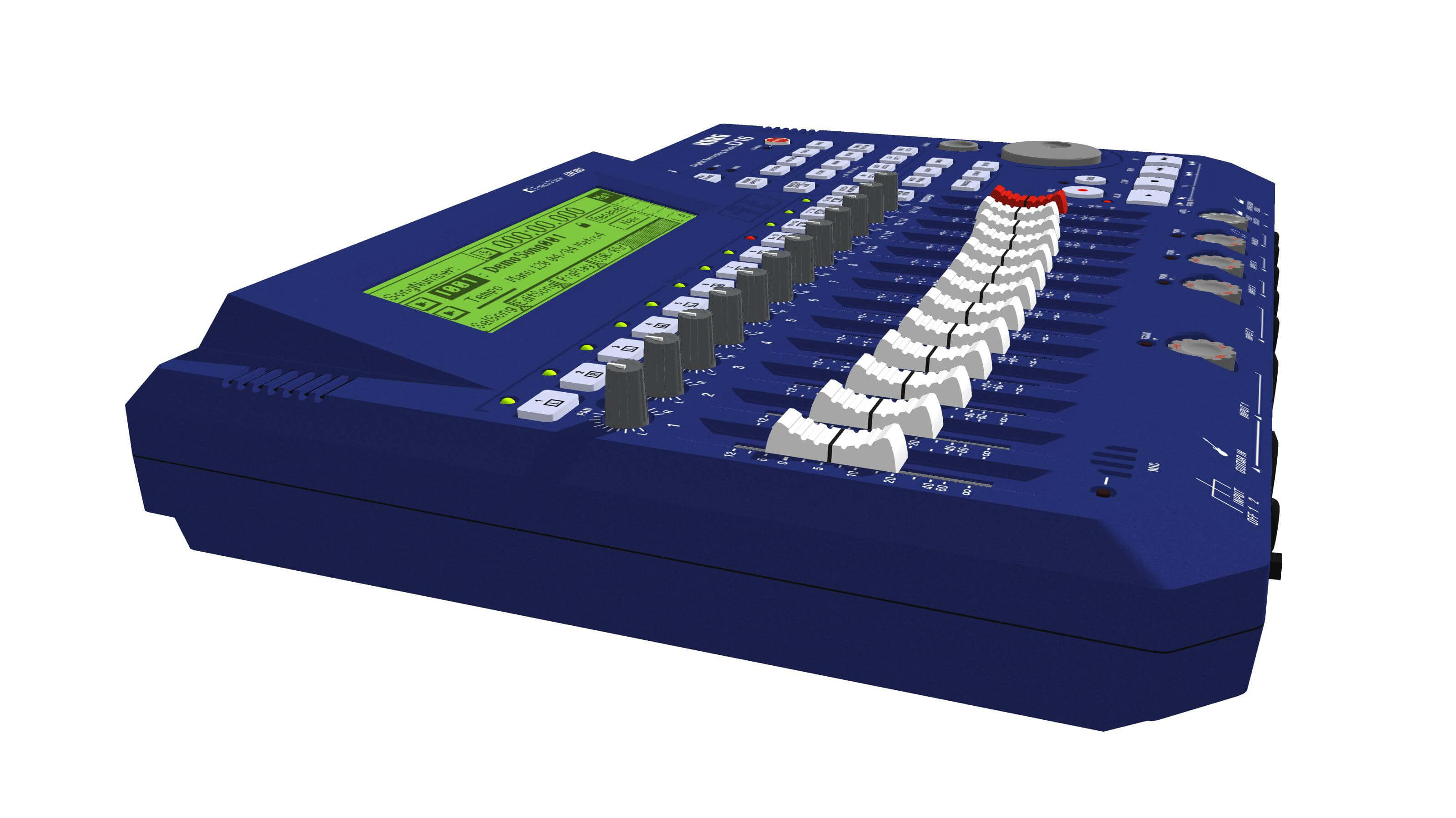 Digital Track Recorder - Korg D16 3D Model by SpiritSwitchboard