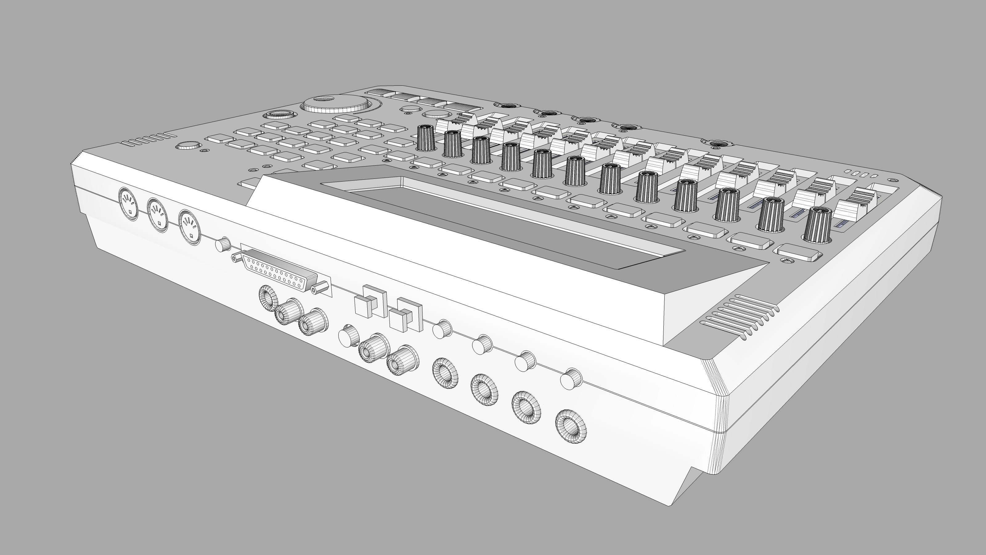Digital Track Recorder - Korg D16 3D Model by SpiritSwitchboard