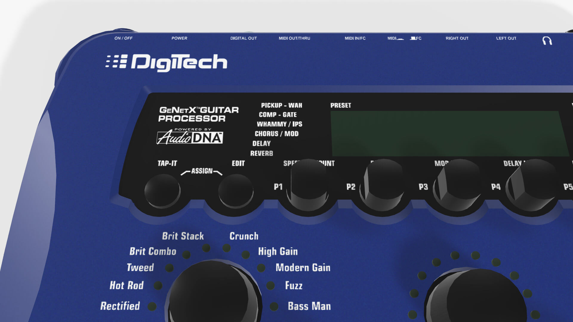 Digitech Genesis 3 Guitar Effects Processor - 3D Model by SpiritSwitchboard