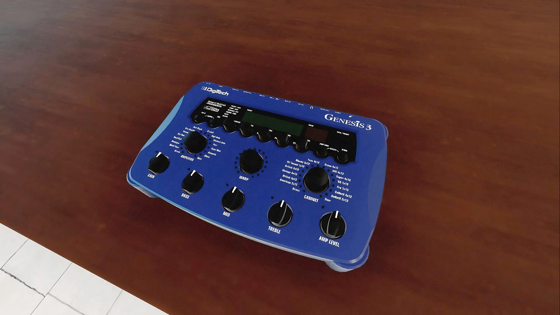 Digitech Genesis 3 Guitar Effects Processor - 3D Model by SpiritSwitchboard