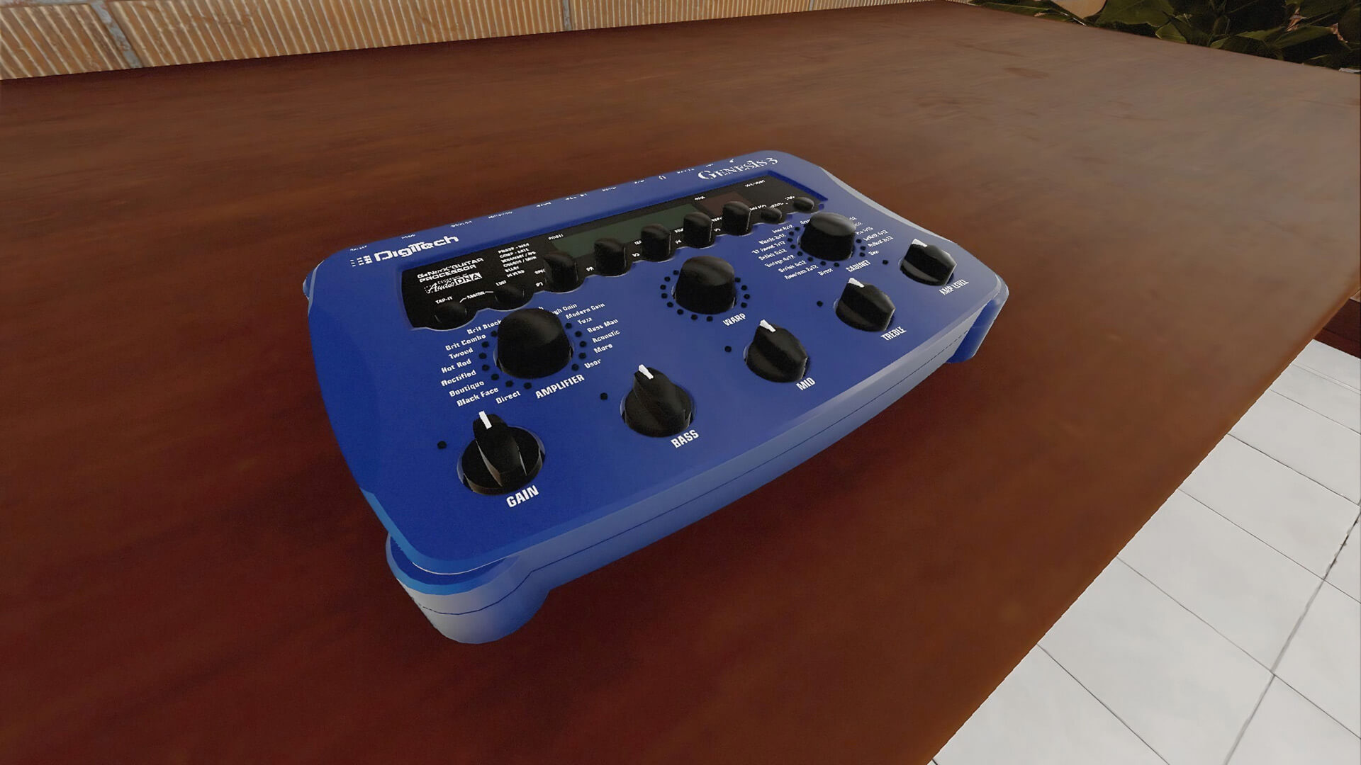 Digitech Genesis 3 Guitar Effects Processor - 3D Model by SpiritSwitchboard