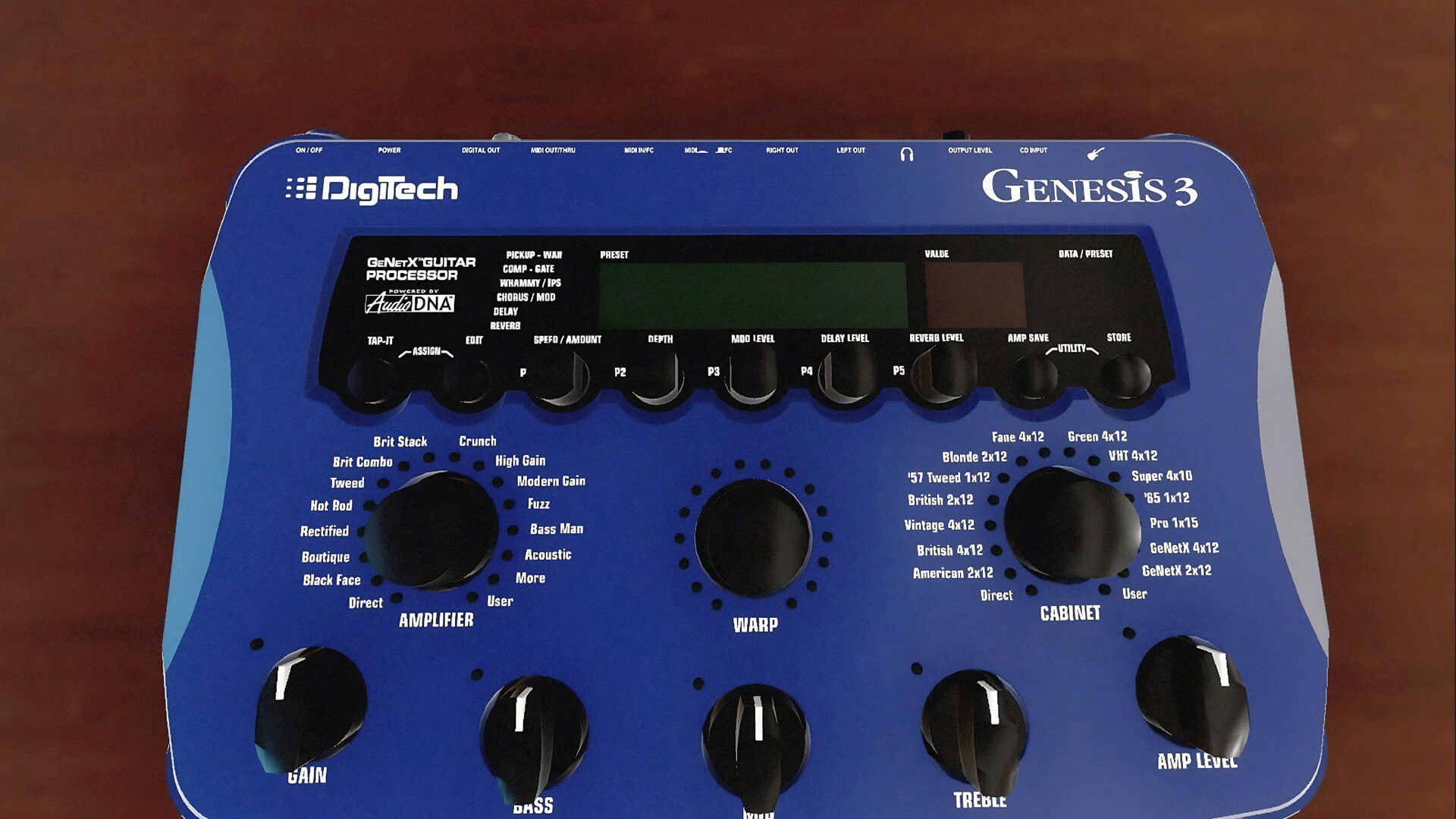 Digitech Genesis 3 Guitar Effects Processor - 3D Model by SpiritSwitchboard