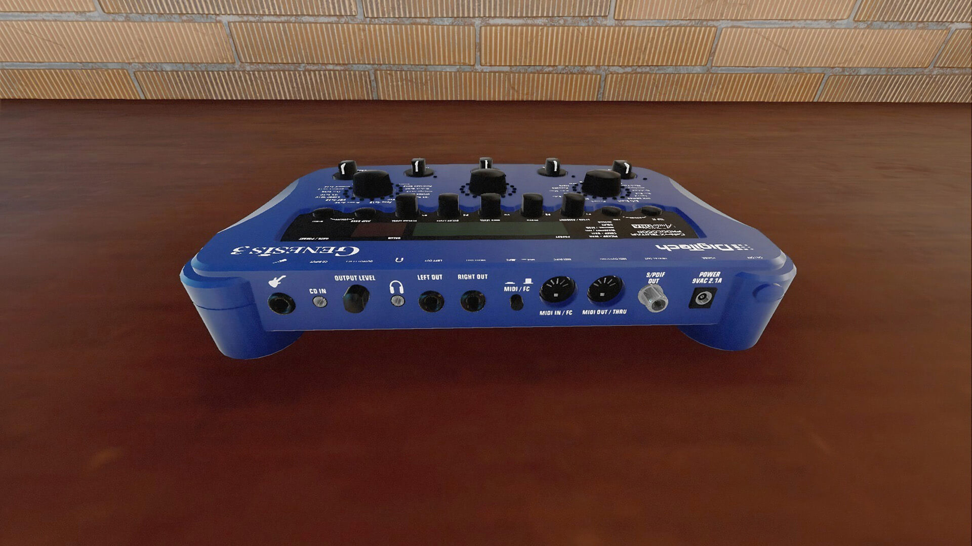 Digitech Genesis 3 Guitar Effects Processor - 3D Model by SpiritSwitchboard