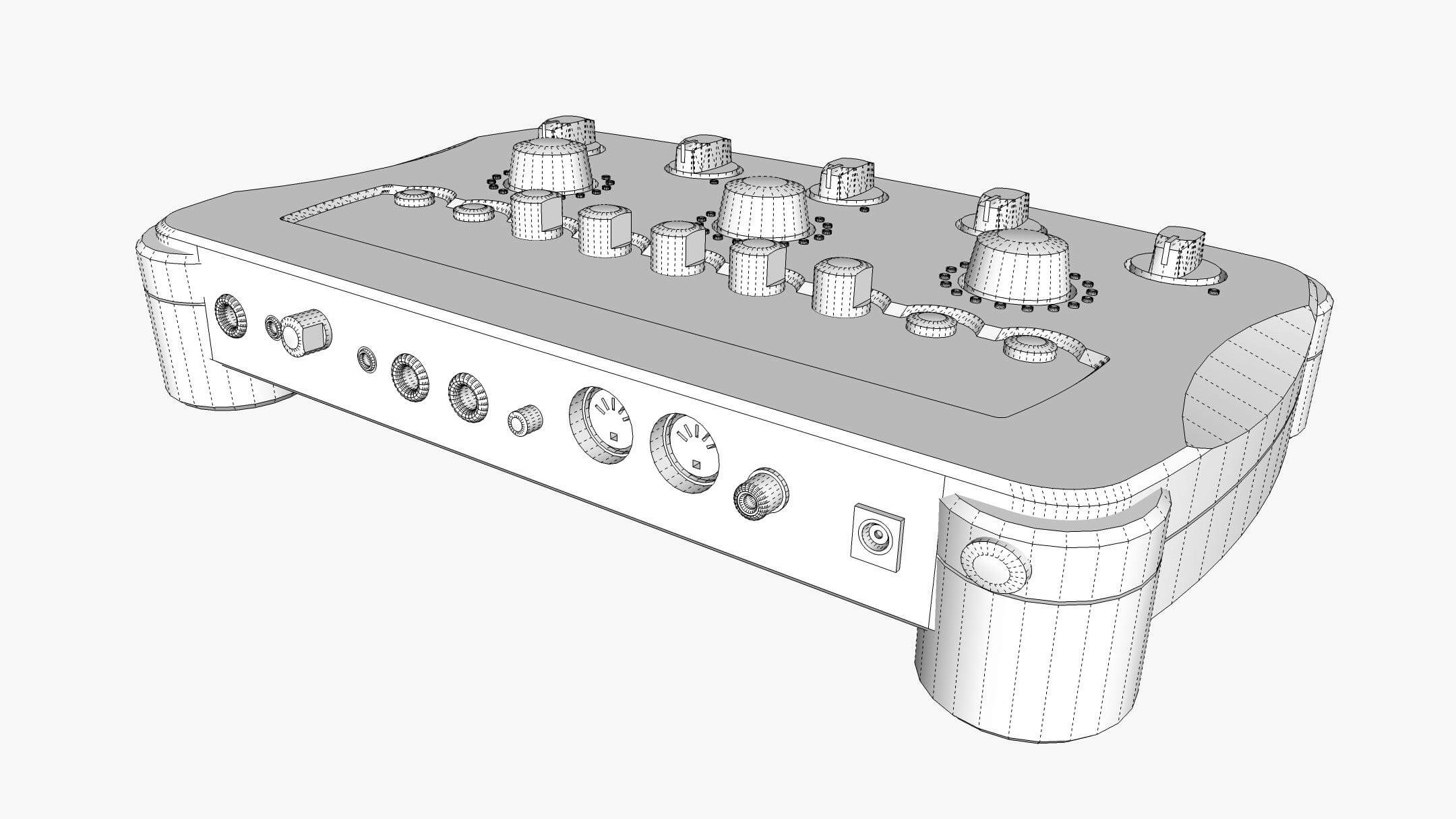 Digitech Genesis 3 Guitar Effects Processor - 3D Model by SpiritSwitchboard