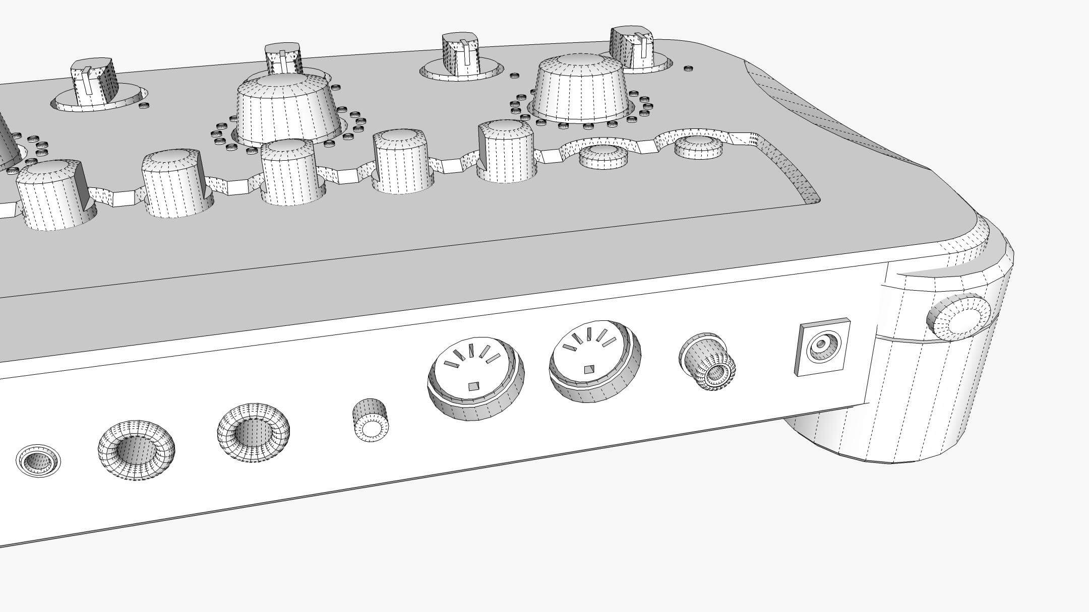 Digitech Genesis 3 Guitar Effects Processor - 3D Model by SpiritSwitchboard