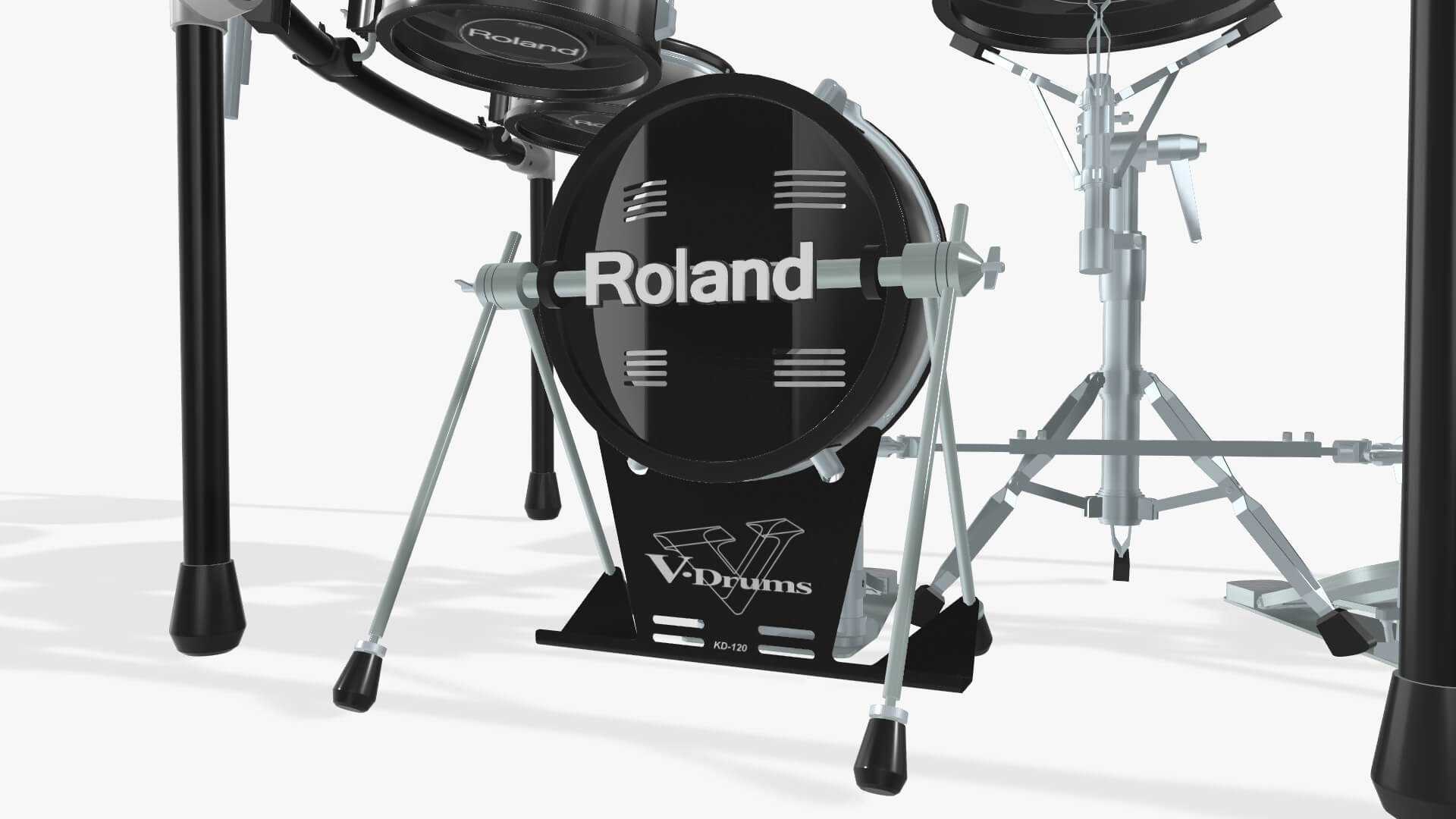 Electronic Drum Kit - Roland V-Drums TD-20 3D Model by SpiritSwitchboard