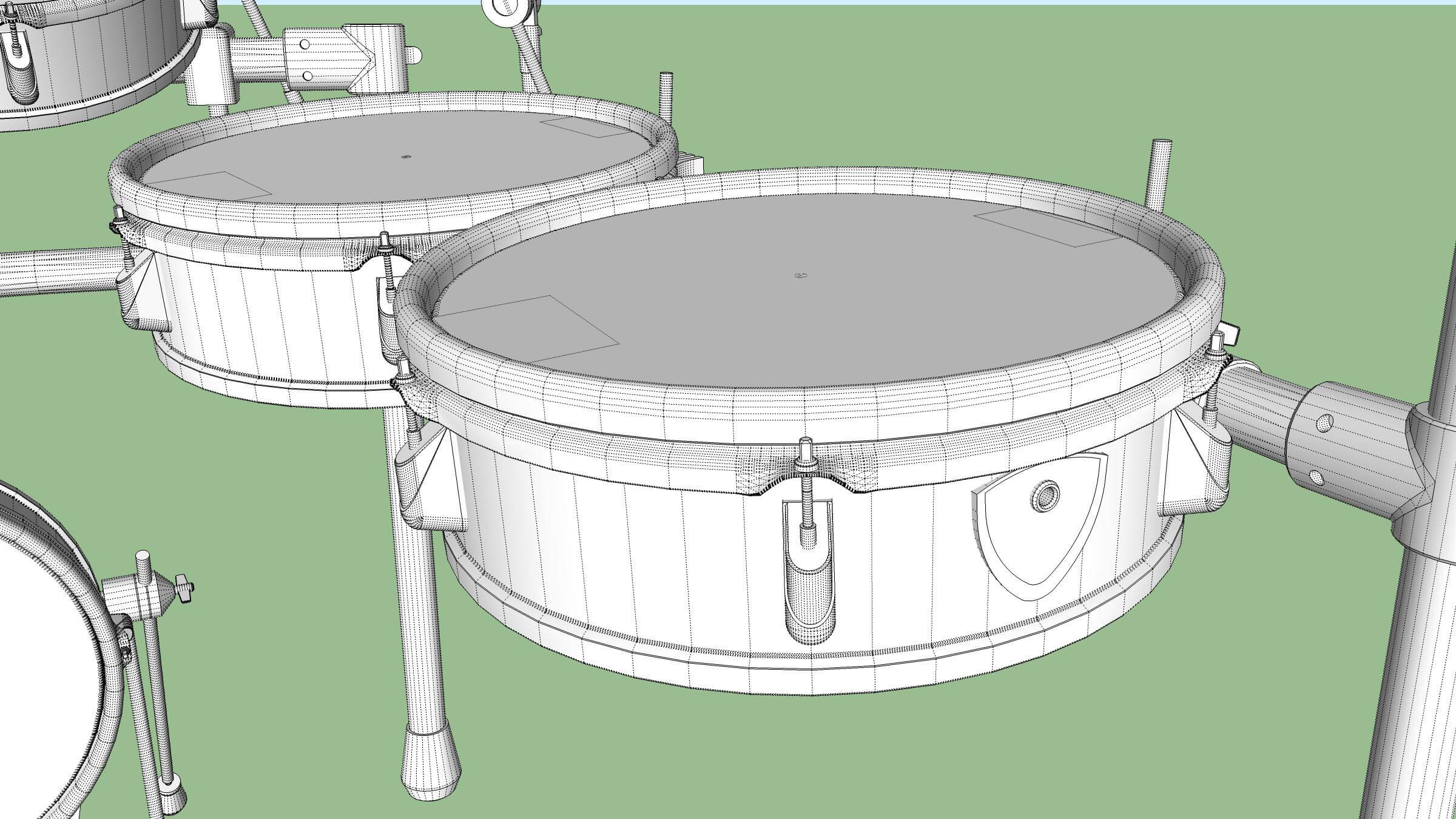 Electronic Drum Kit - Roland V-Drums TD-20 3D Model by SpiritSwitchboard