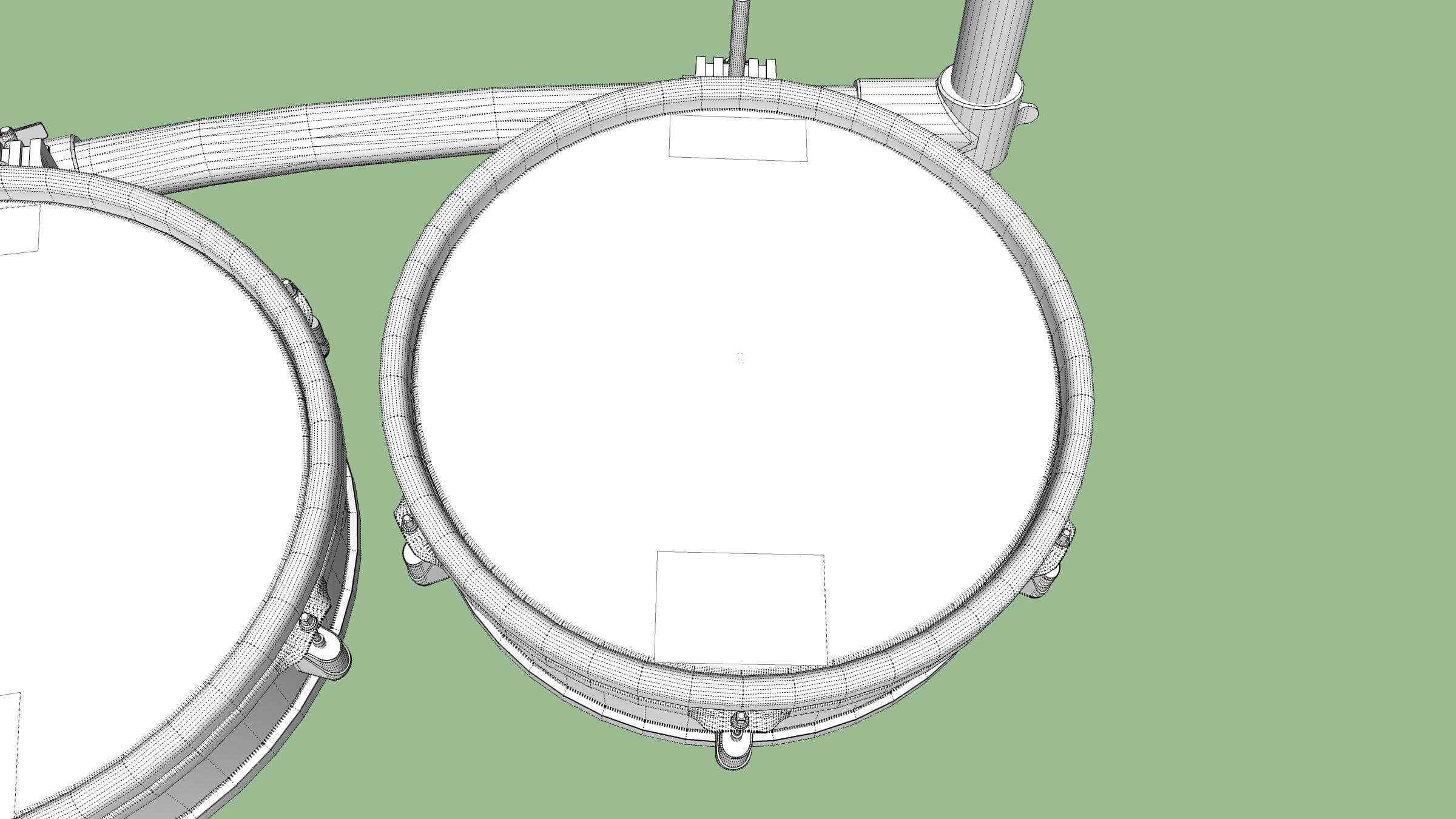 Electronic Drum Kit - Roland V-Drums TD-20 3D Model by SpiritSwitchboard