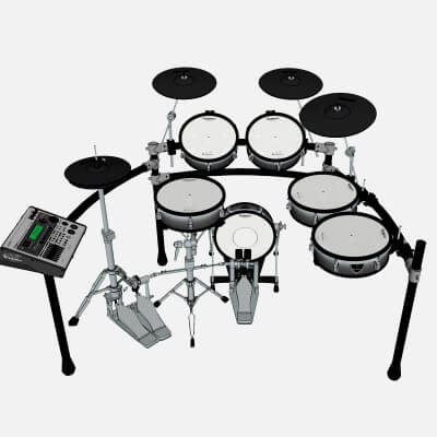 Electronic Drum Kit - Roland V-Drums TD-20 3D Model by SpiritSwitchboard