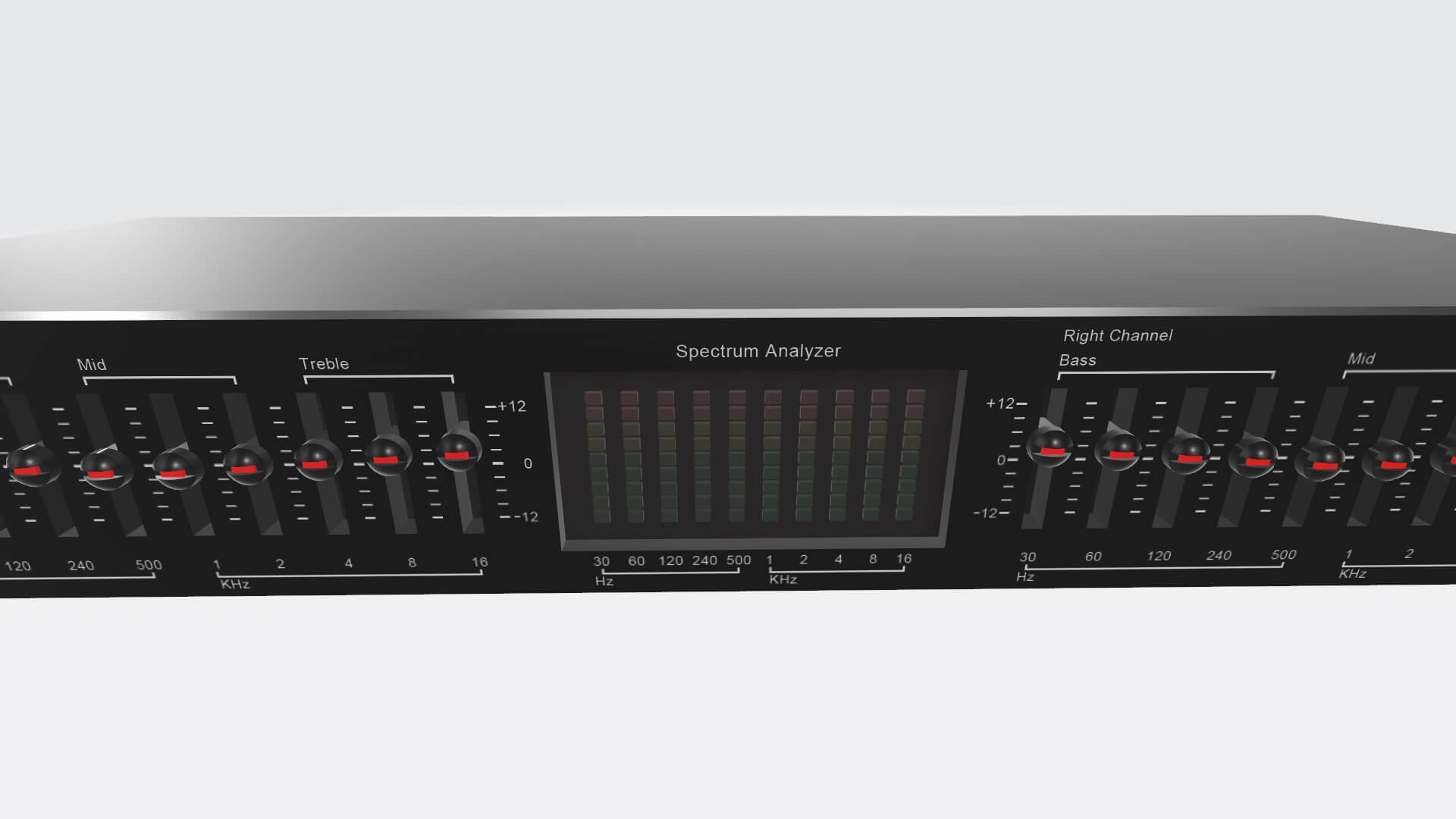 Equalizer With Spectrum Analyzer - 3D Model by SpiritSwitchboard