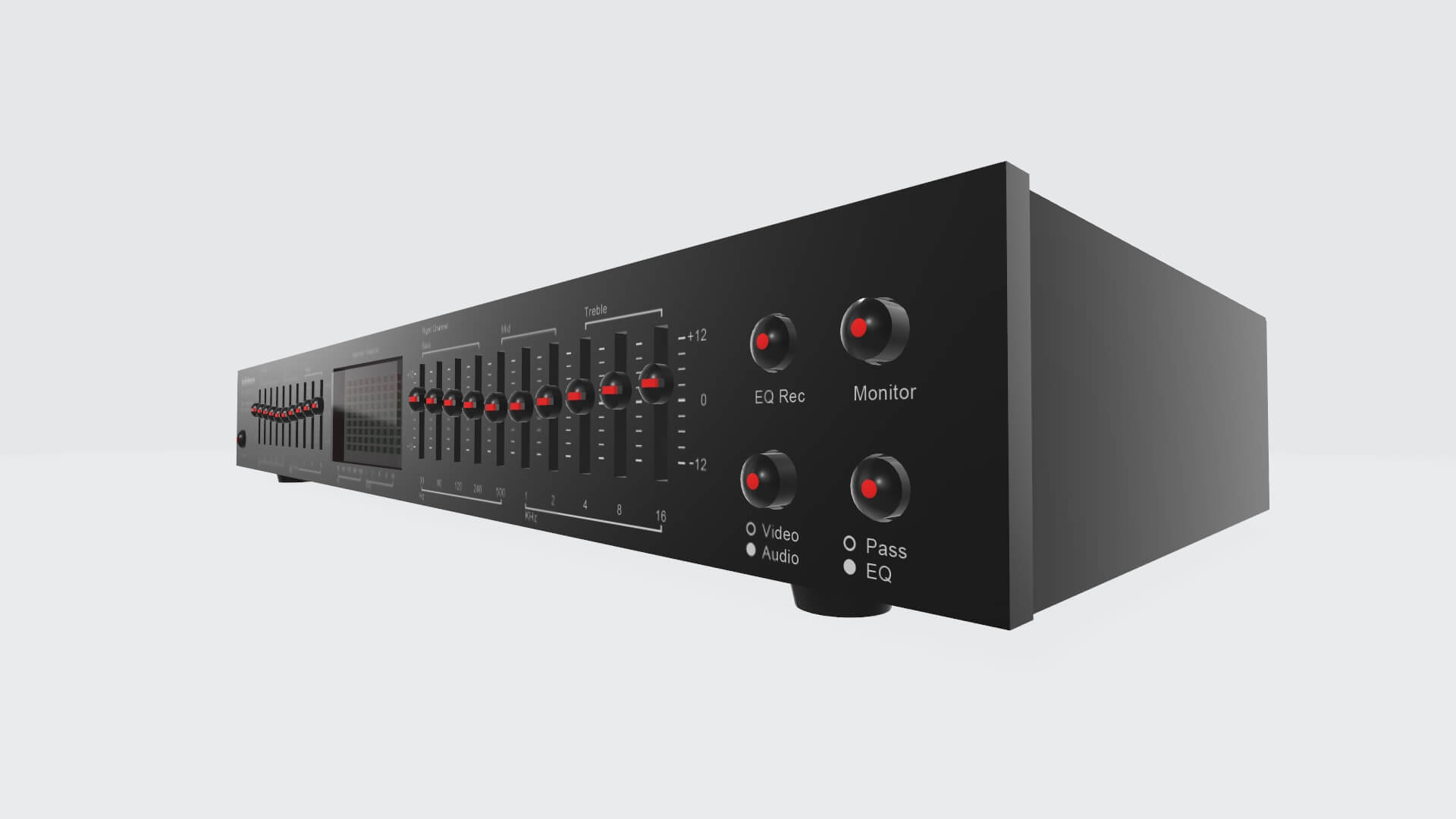 Equalizer With Spectrum Analyzer - 3D Model by SpiritSwitchboard