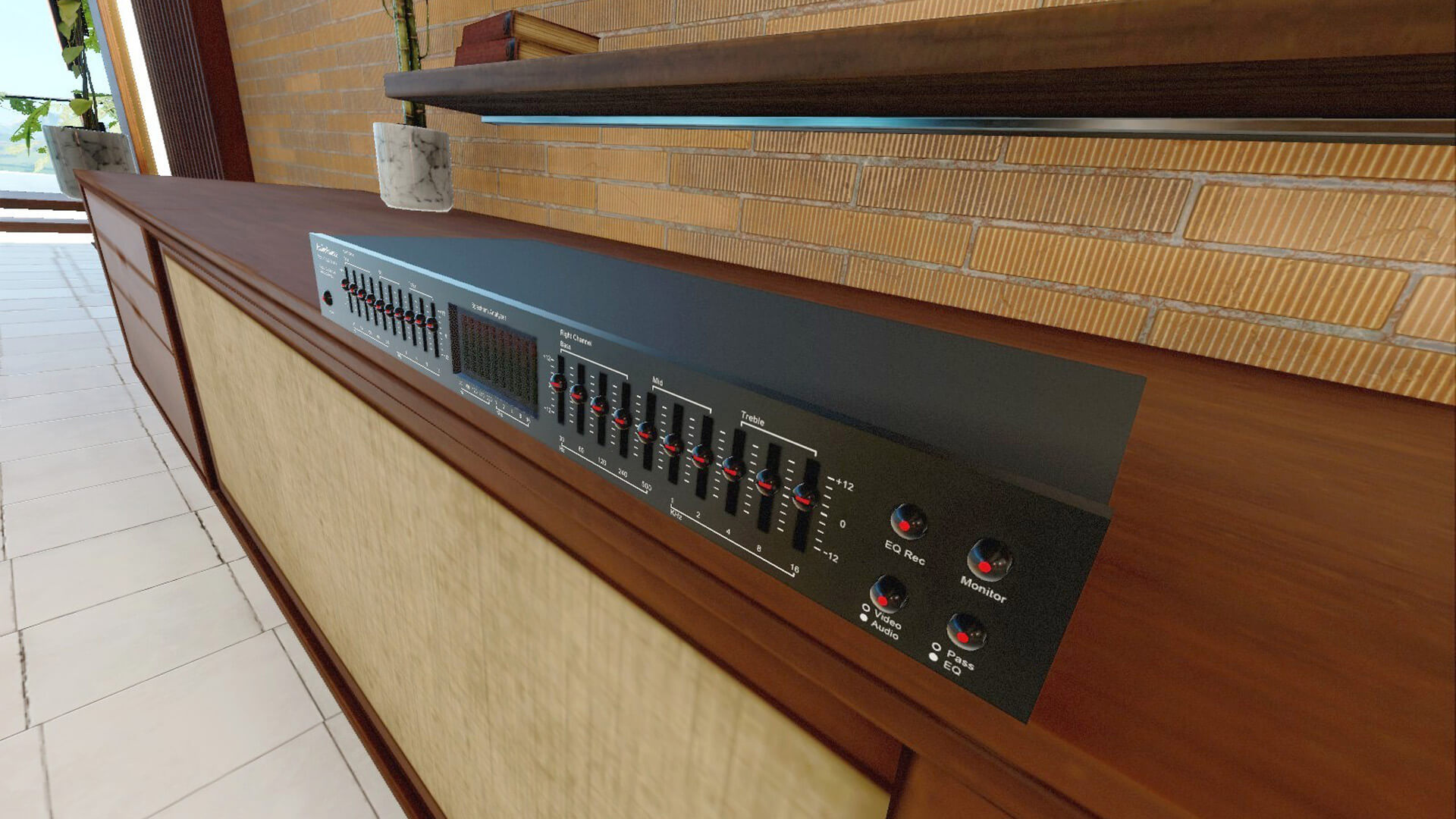 Equalizer With Spectrum Analyzer - 3D Model by SpiritSwitchboard