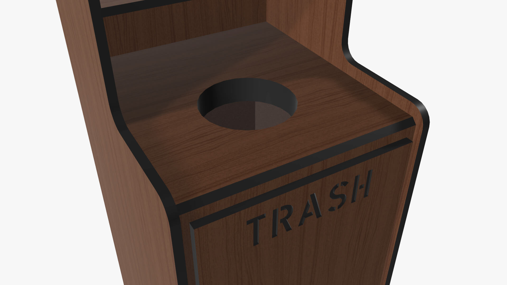 Fast Food Style Trash Can - 3D Model by SpiritSwitchboard