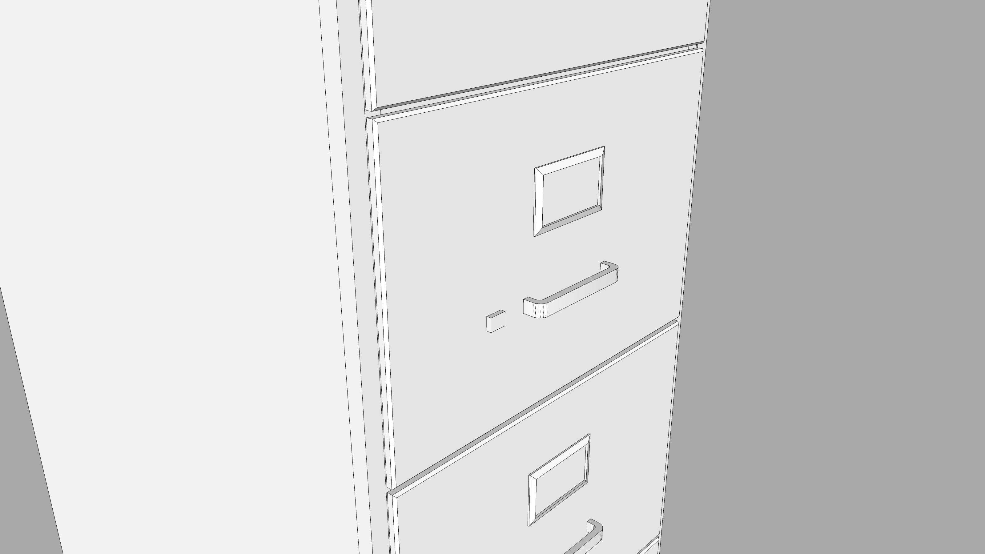 Filing Cabinet - 3D Model by SpiritSwitchboard